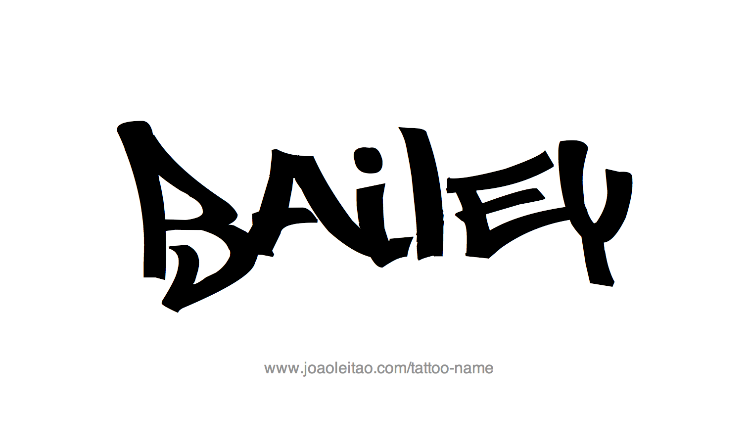 Bailey Name Tattoo Designs