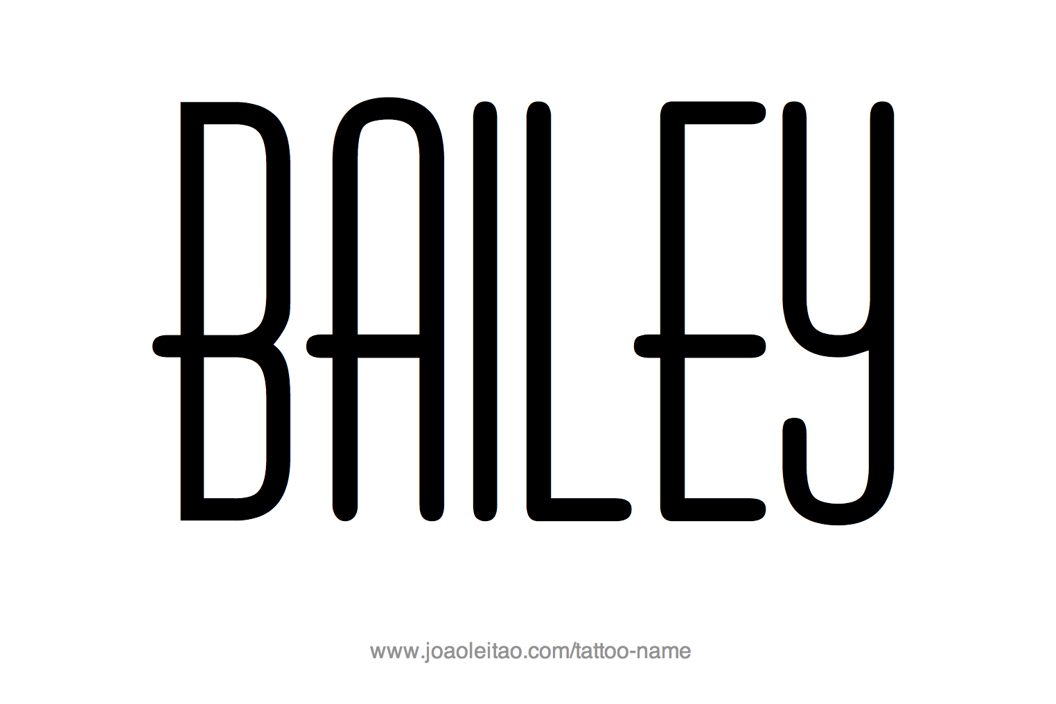 Bailey Name Tattoo Designs