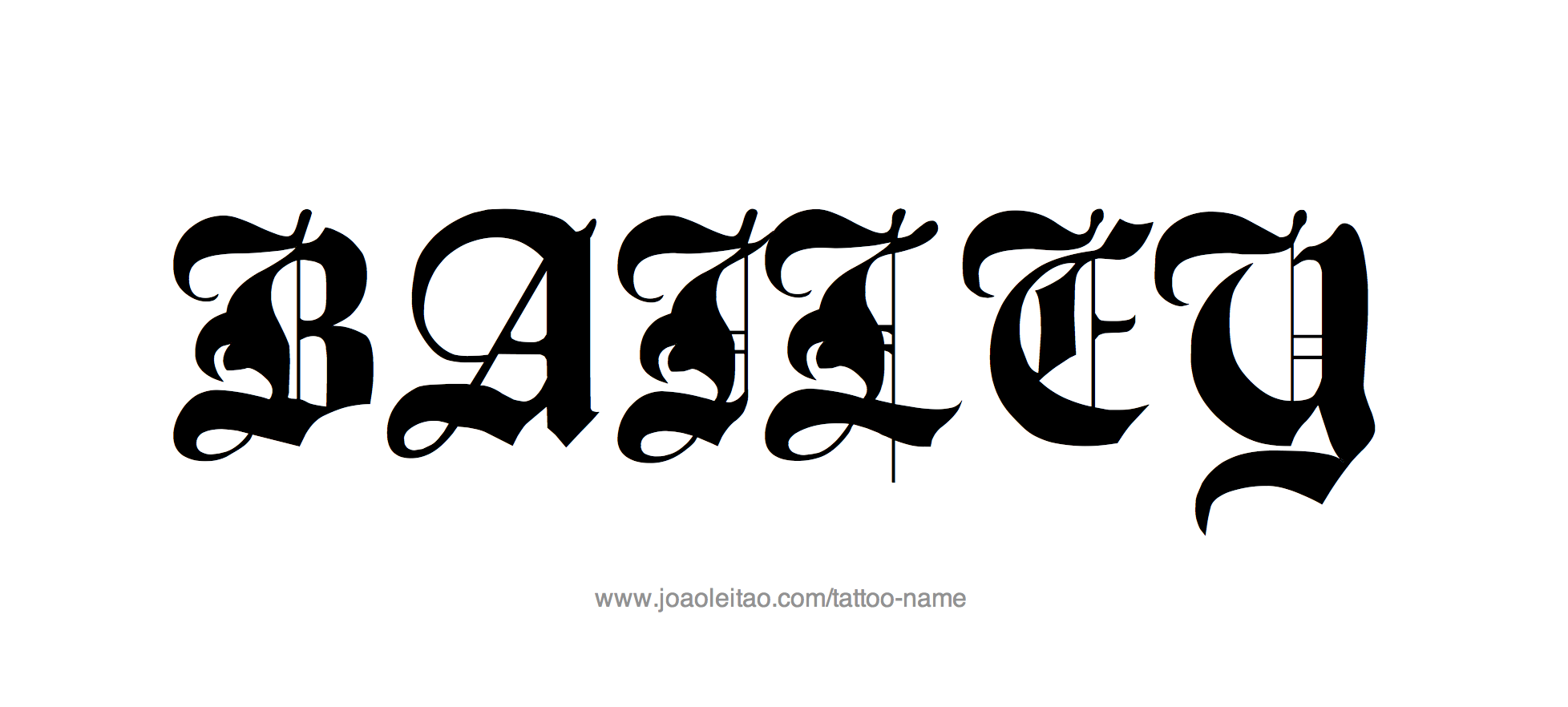 Bailey Name Tattoo Designs