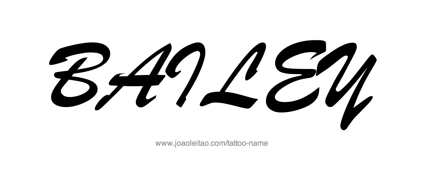 Bailey Name Tattoo Designs