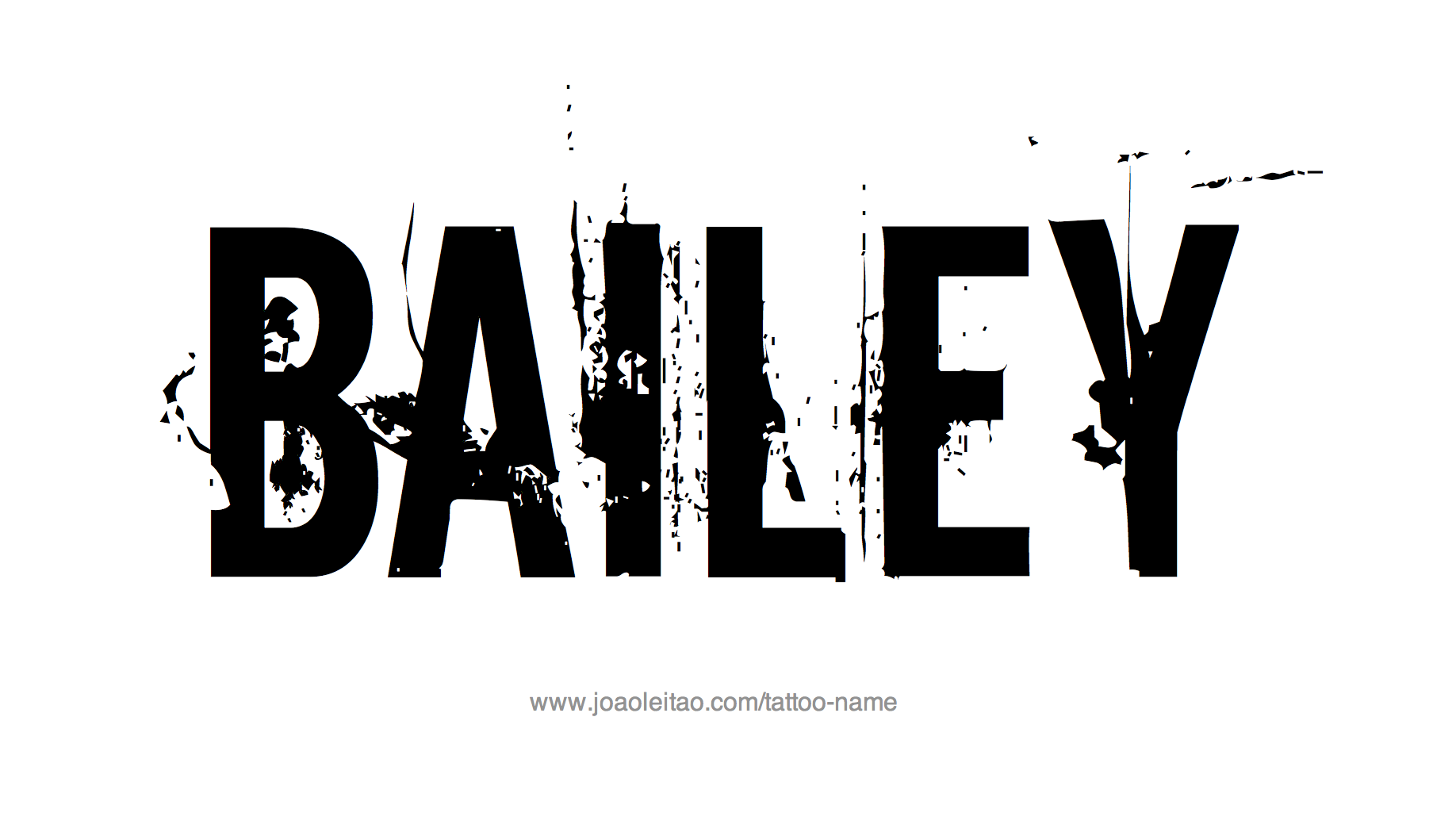 Bailey Name Tattoo Designs