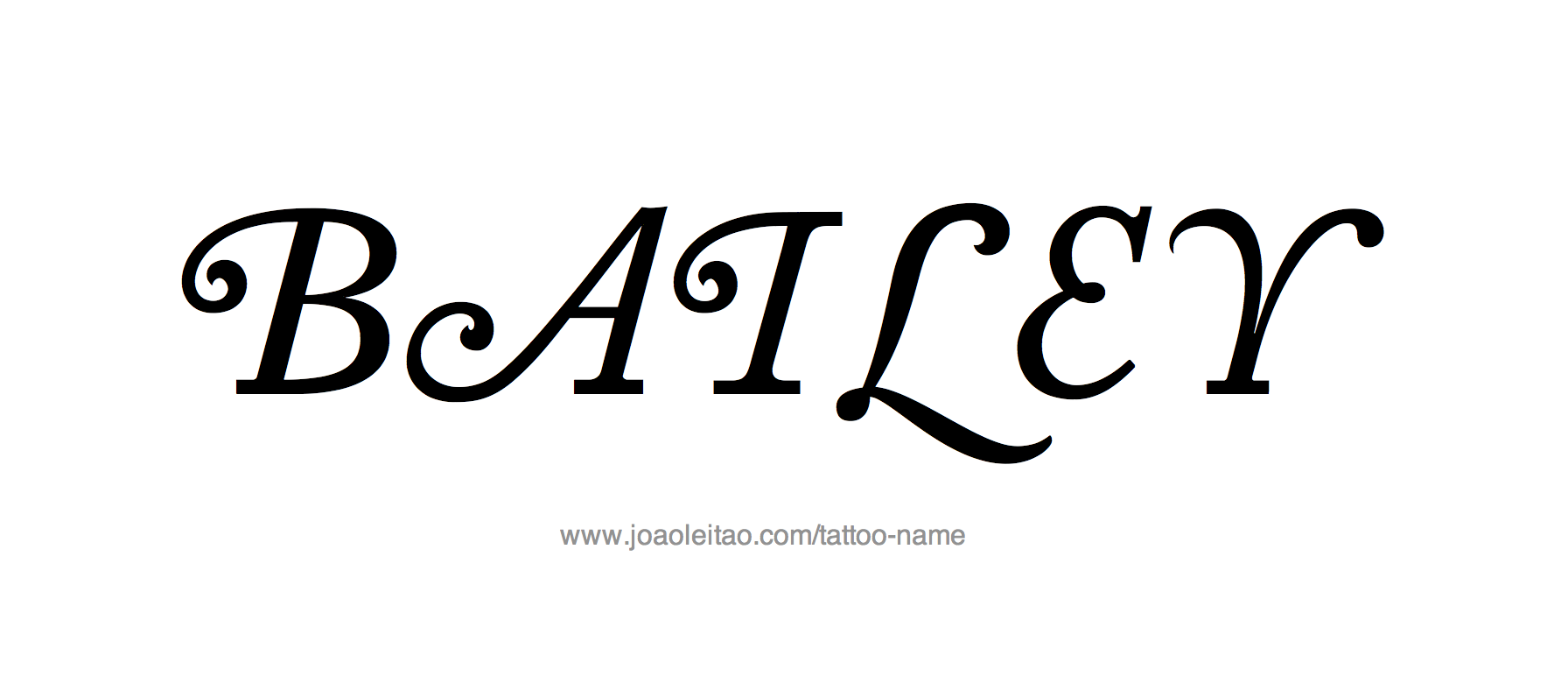 Bailey Name Tattoo Designs