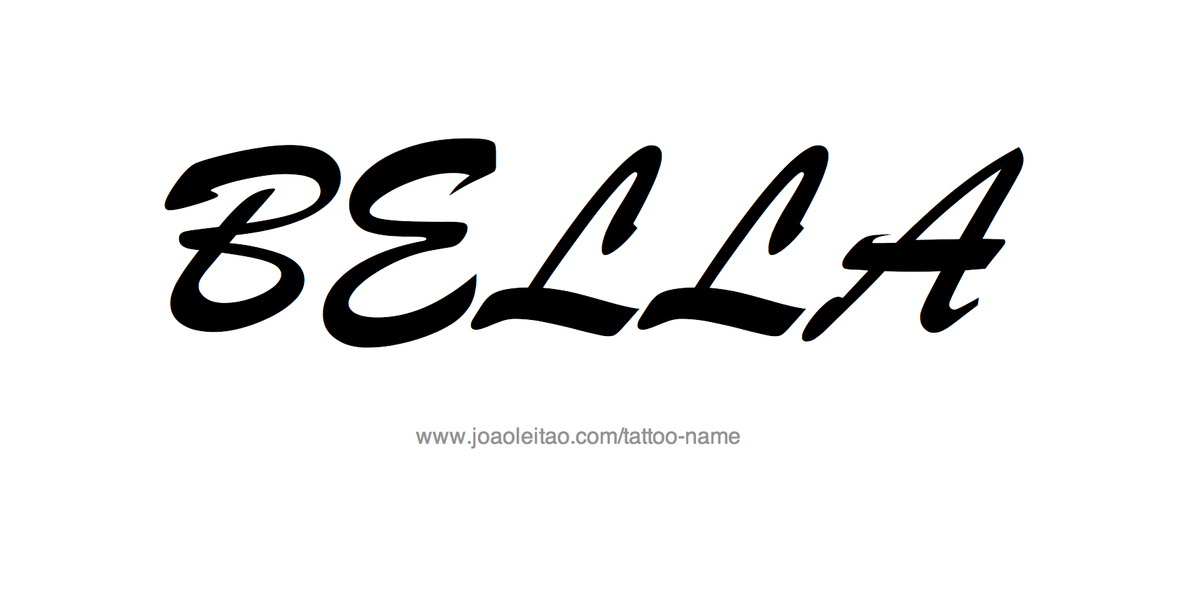 Bella Name Tattoo Designs