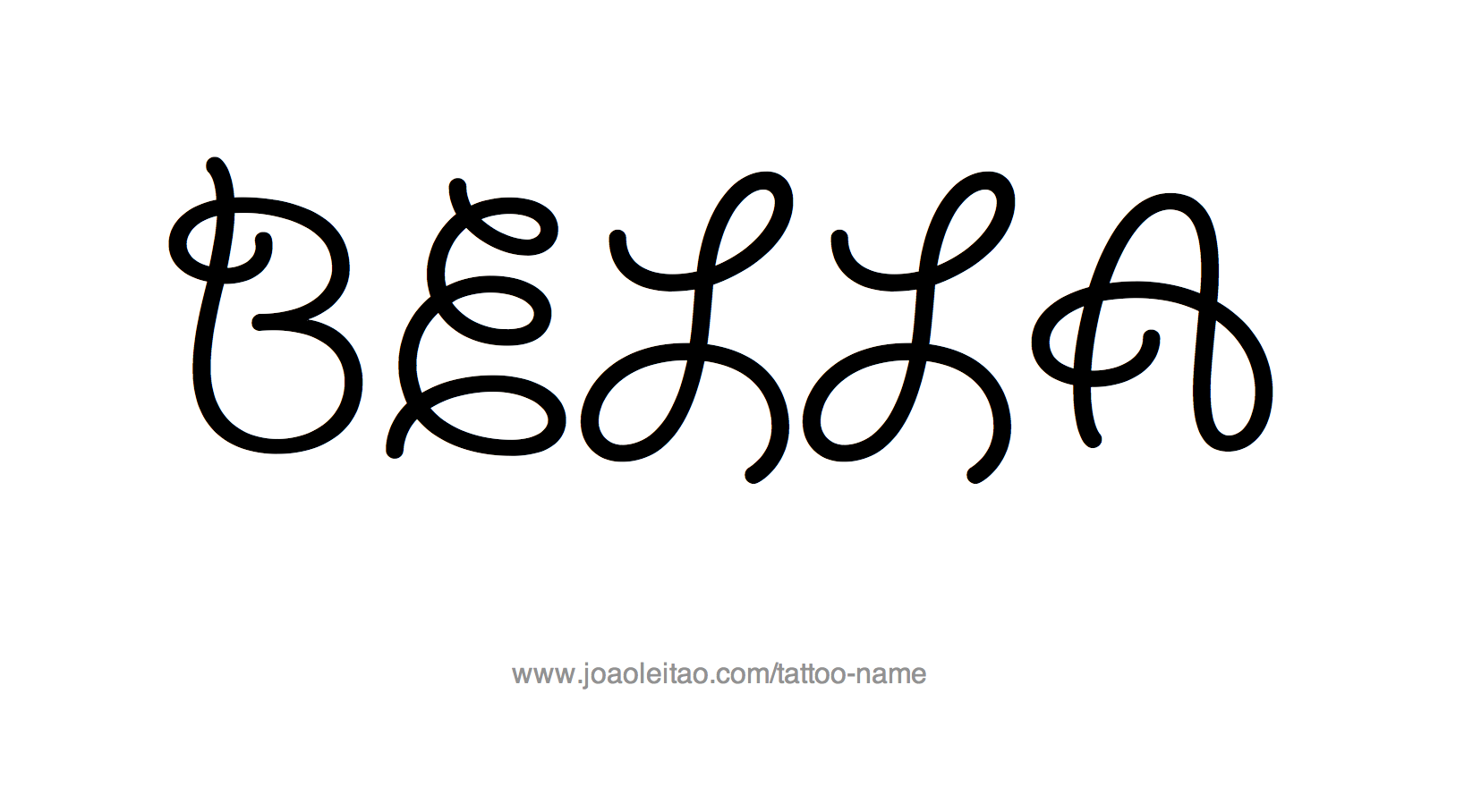 Bella Name Tattoo Designs