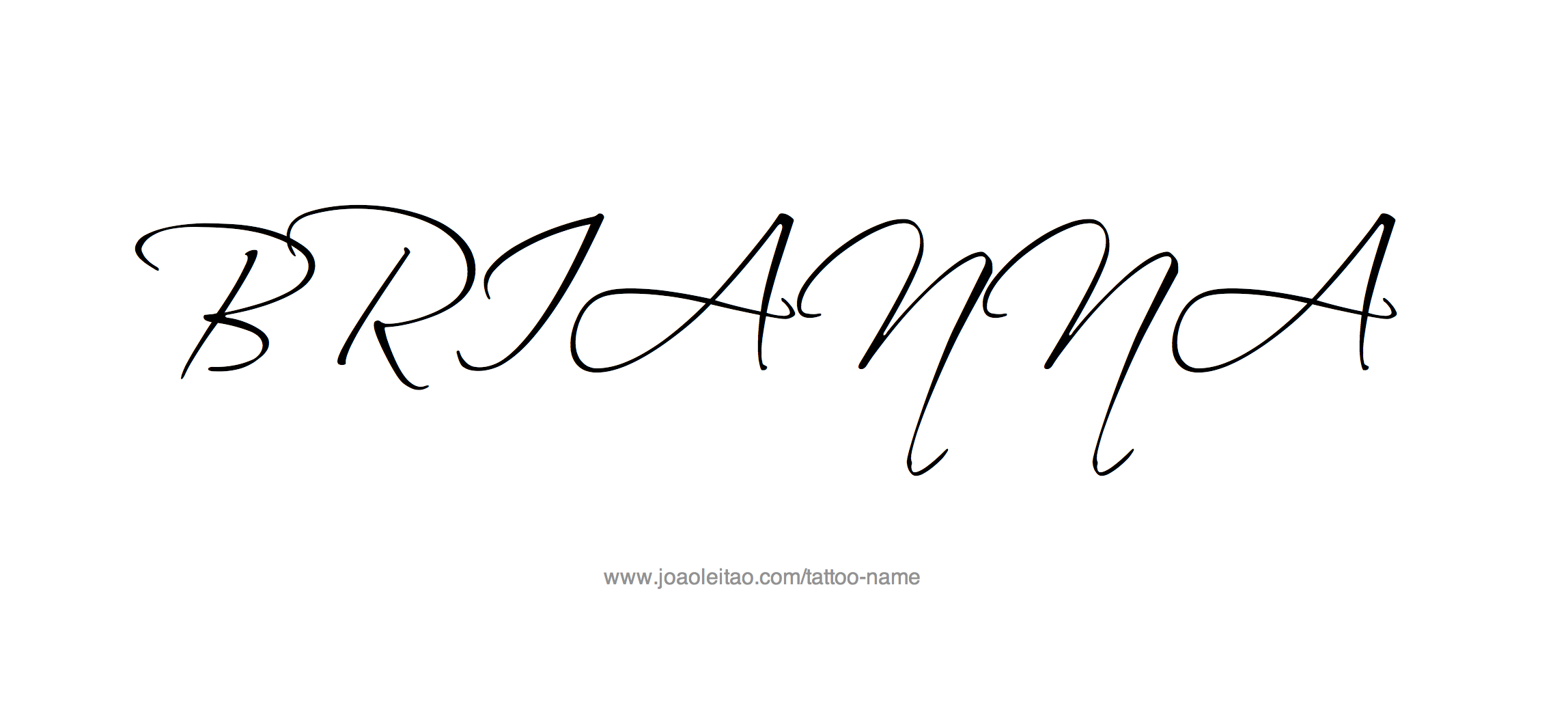 Brianna Name Tattoo Designs