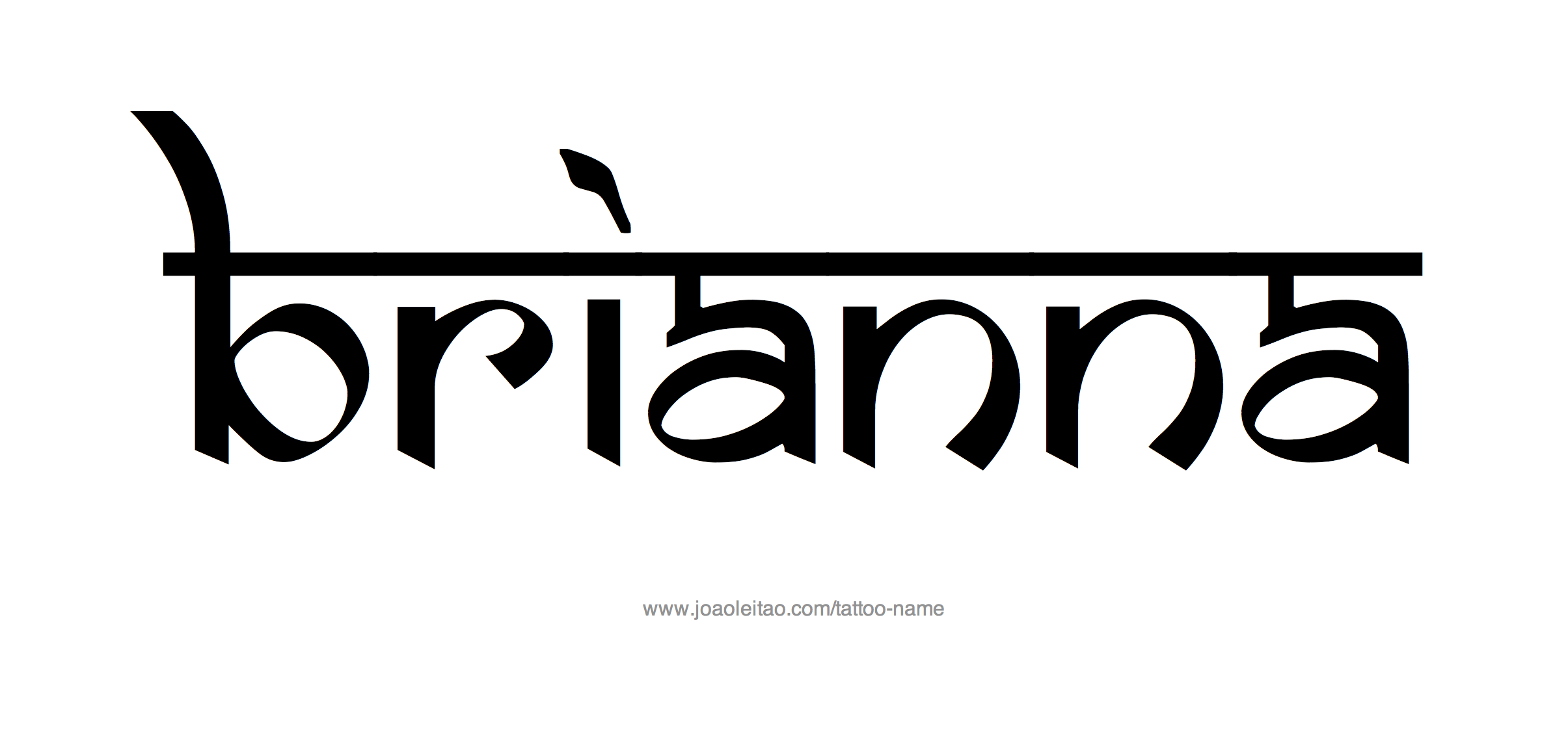 Brianna Name Tattoo Designs