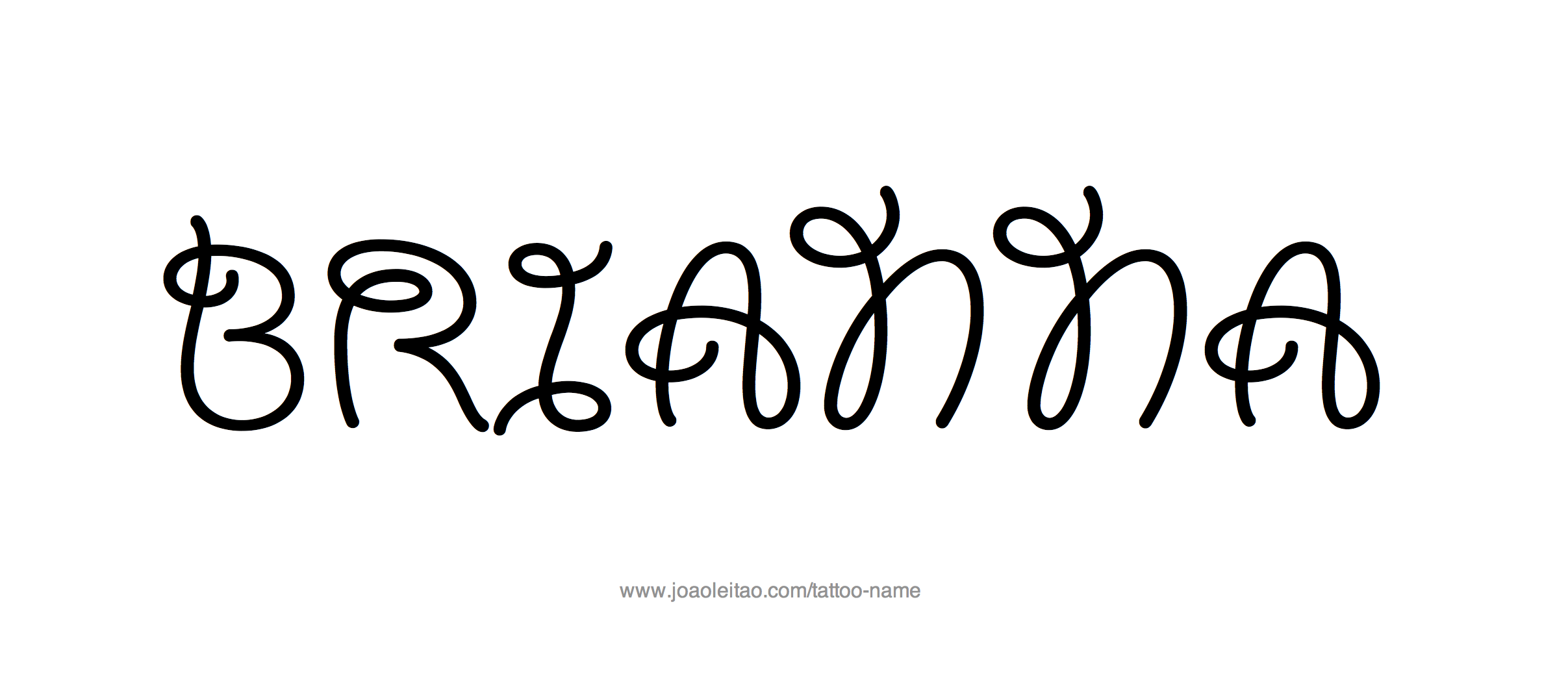Brianna Name Tattoo Designs