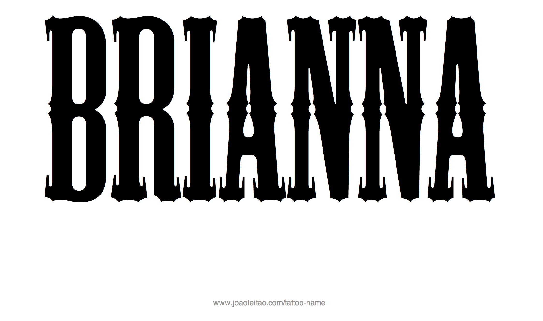 Brianna Name Tattoo Designs