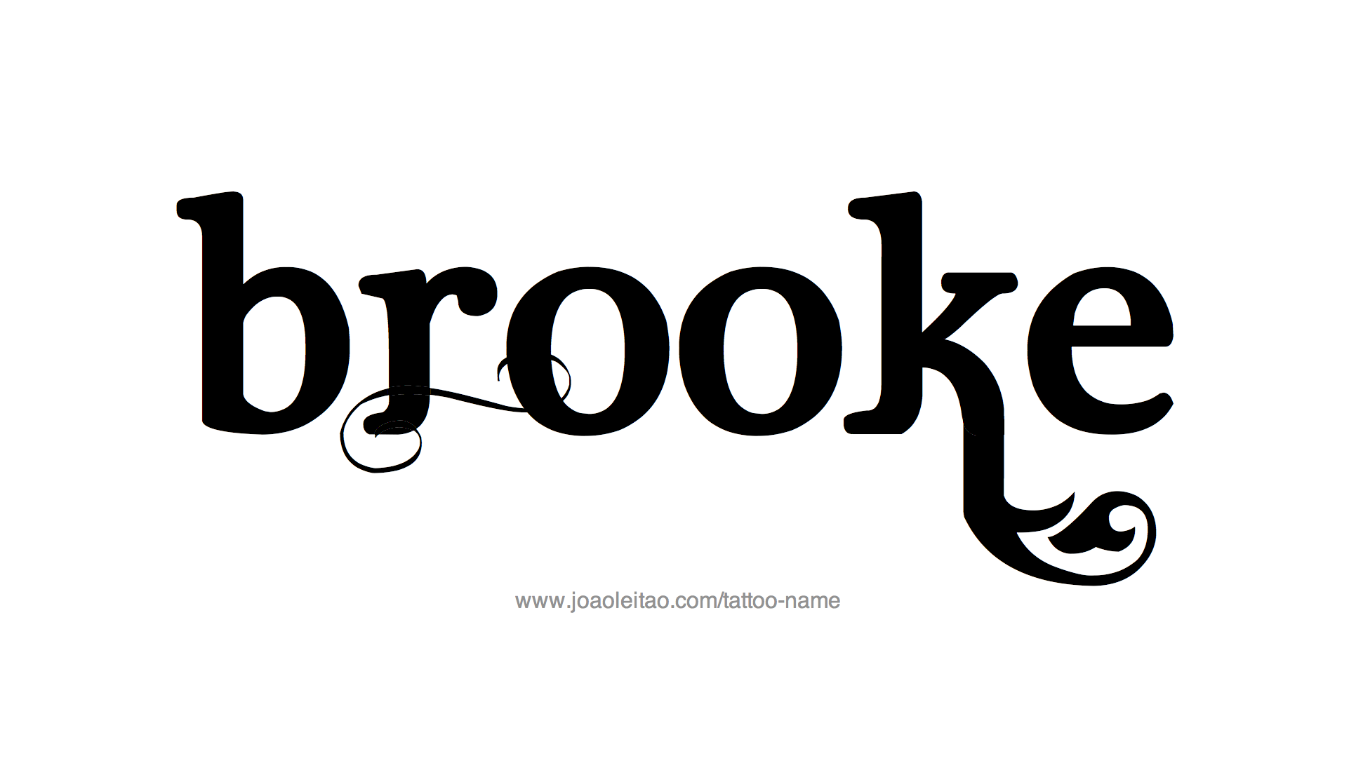 Brooke Name Tattoo Designs