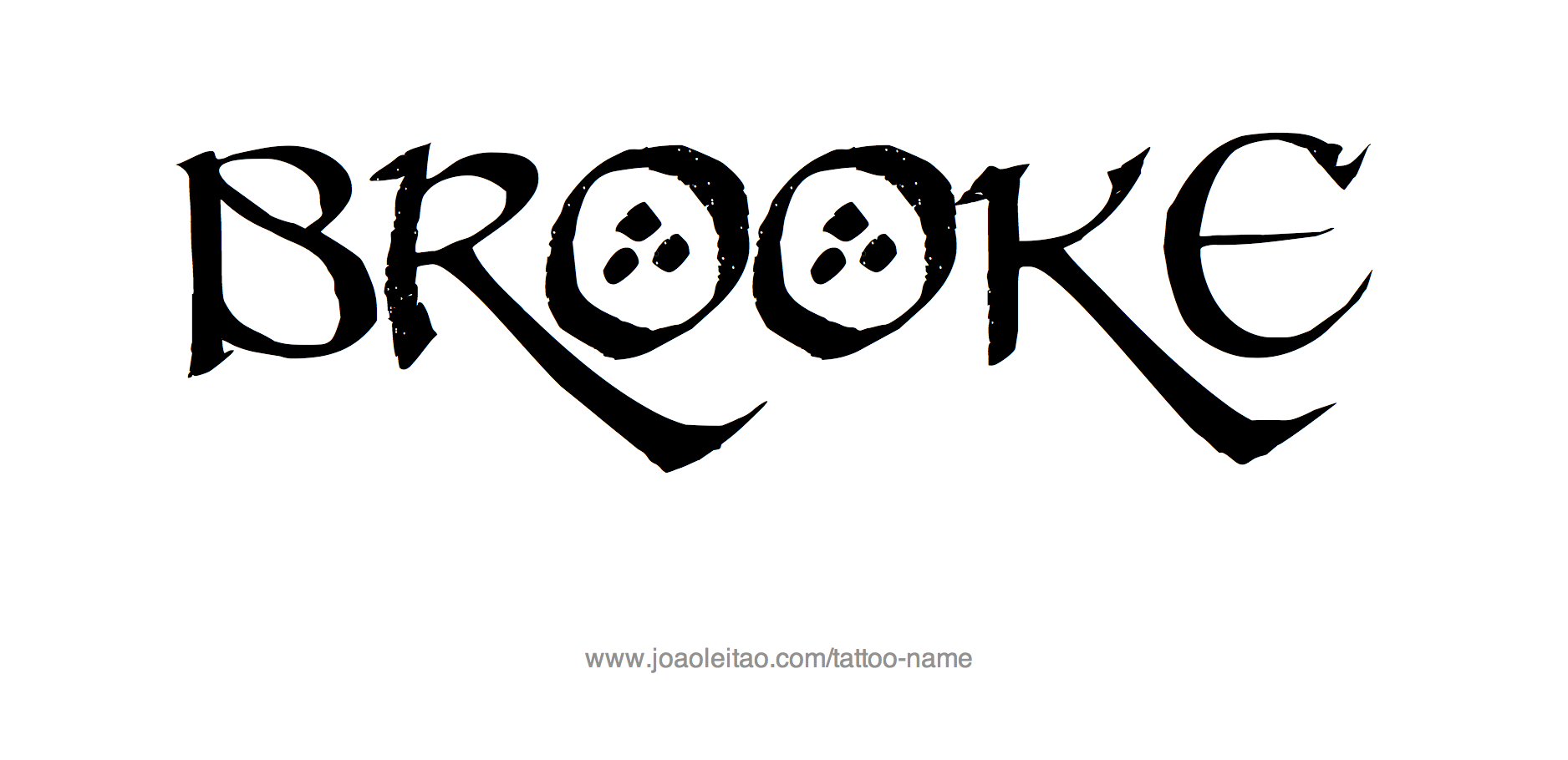 Brooke Name Tattoo Designs