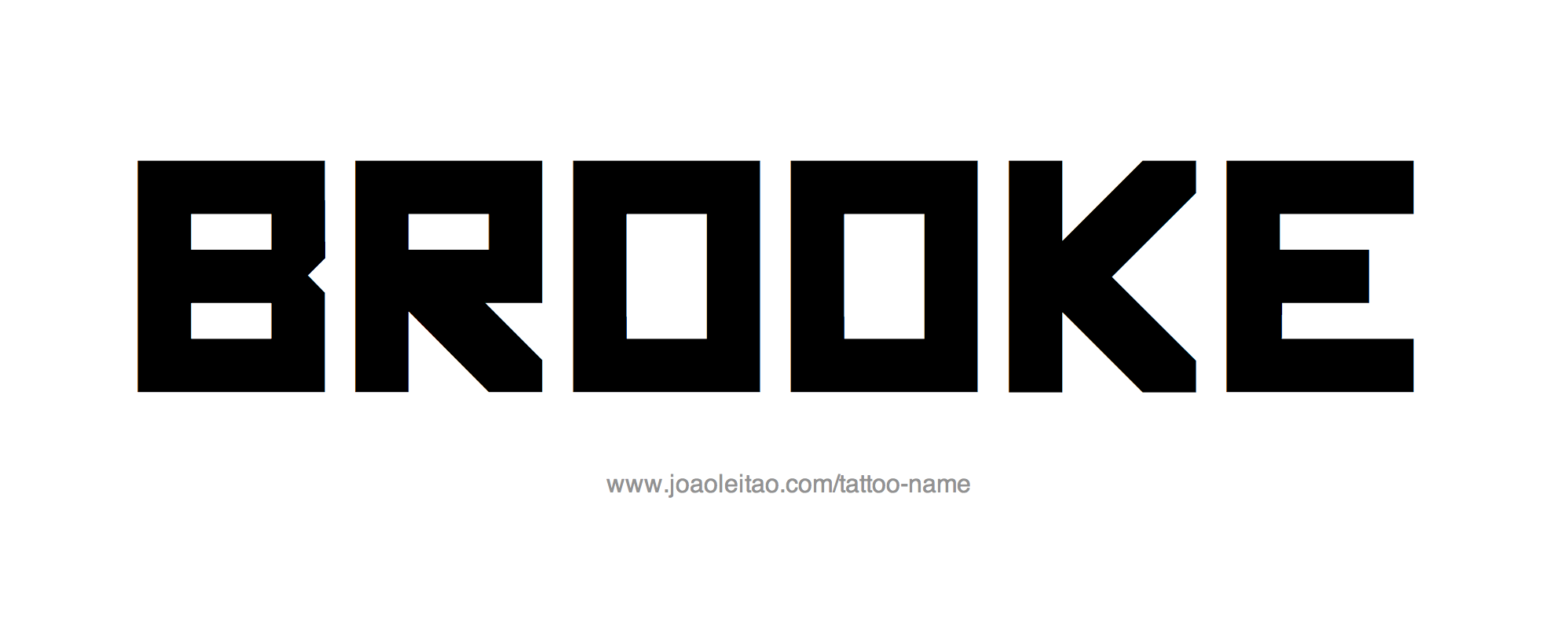 Brooke Name Tattoo Designs
