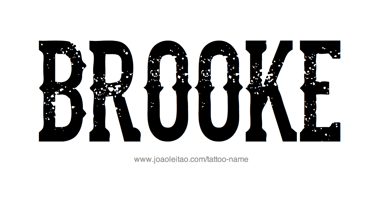 Brooke Name Tattoo Designs