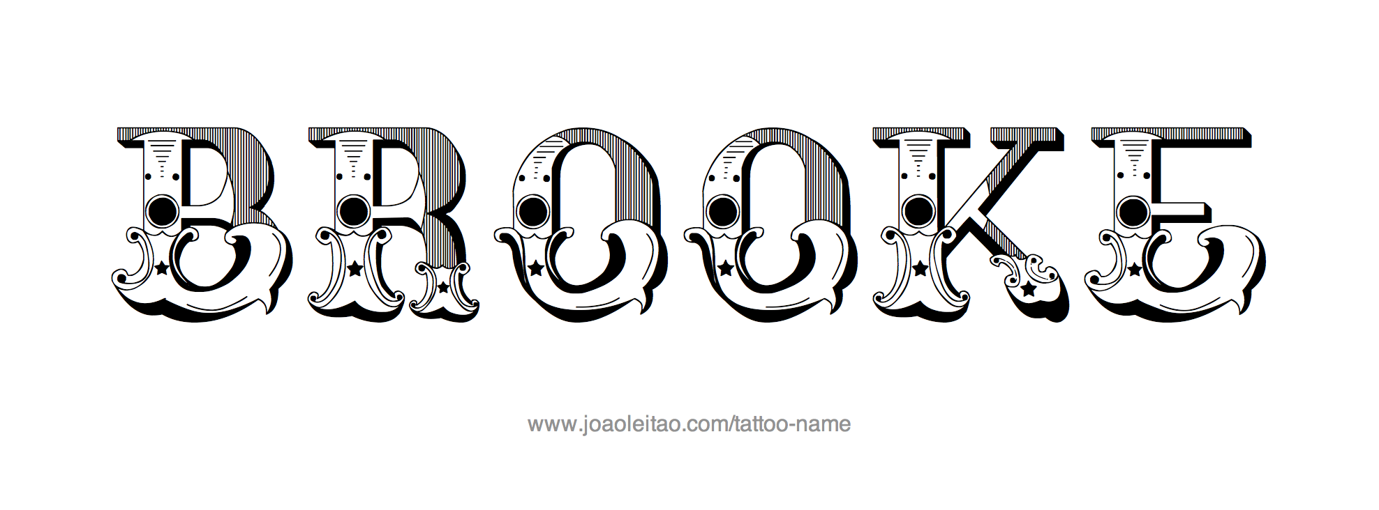 Brooke Name Tattoo Designs