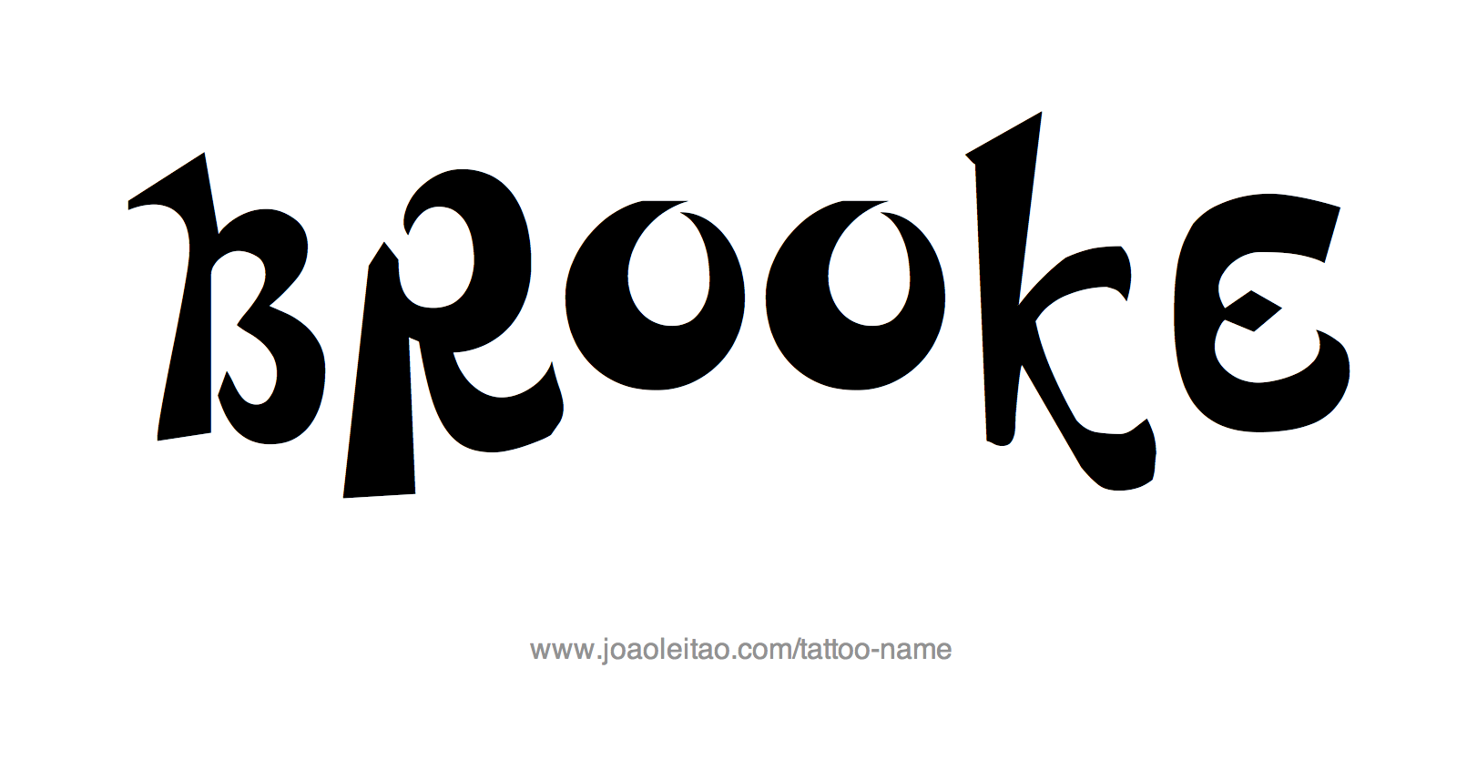 Brooke Name Tattoo Designs