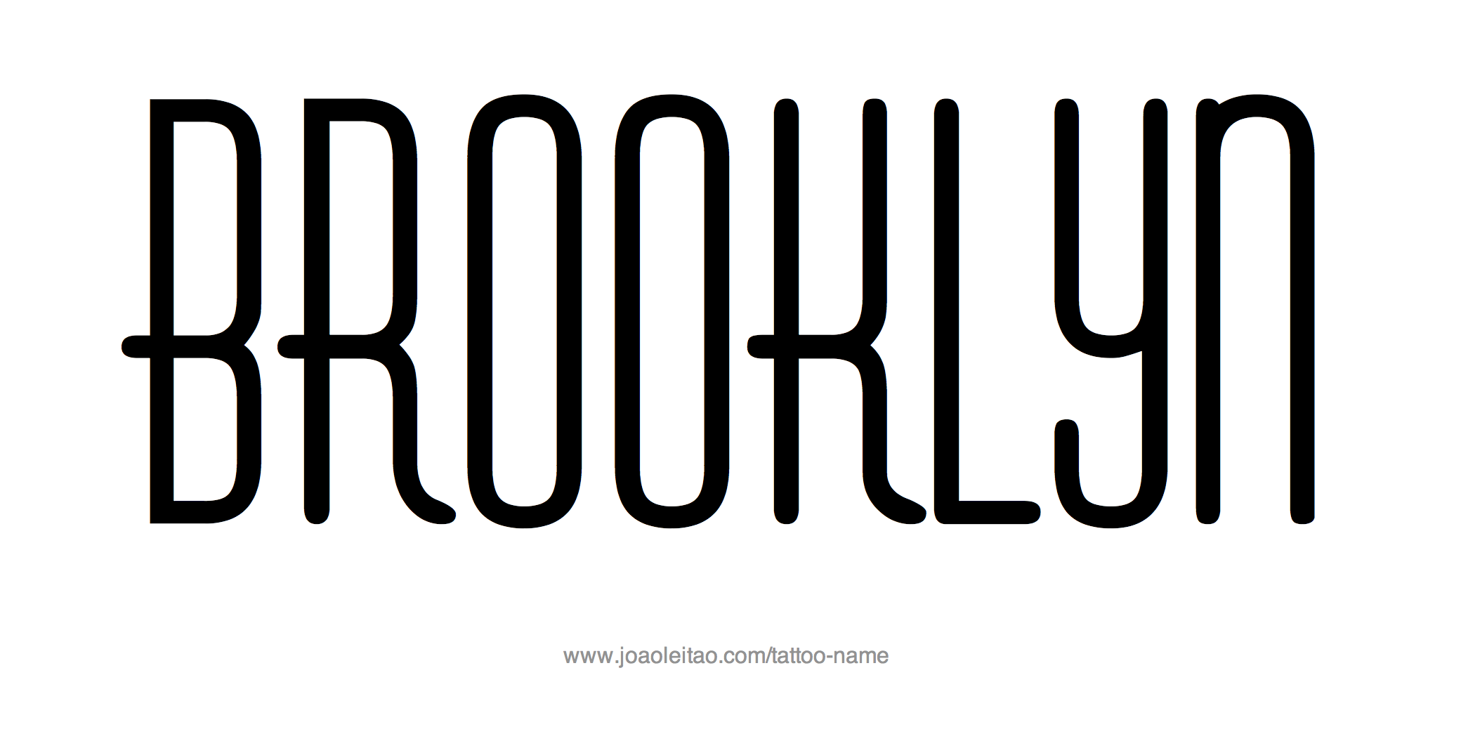 Brooklyn Name Tattoo Designs