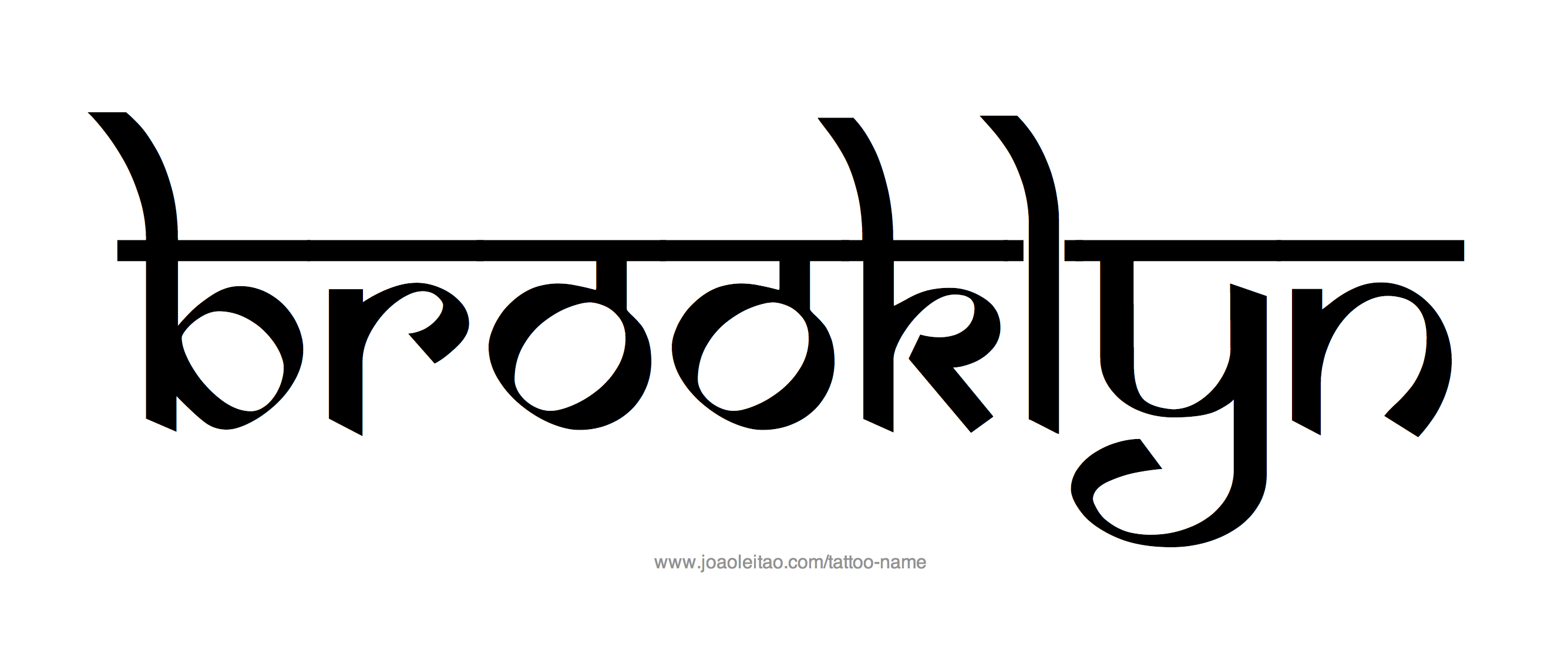 Brooklyn Name Tattoo Designs