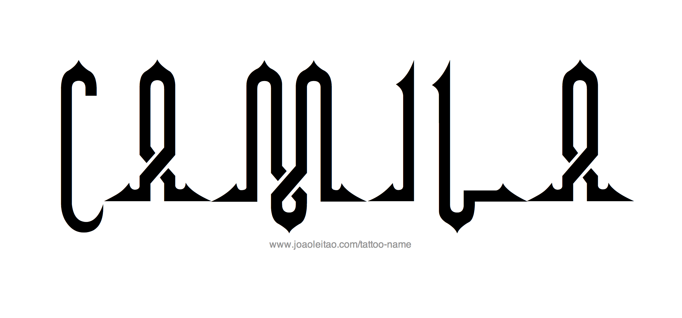 Camila Name Tattoo Designs