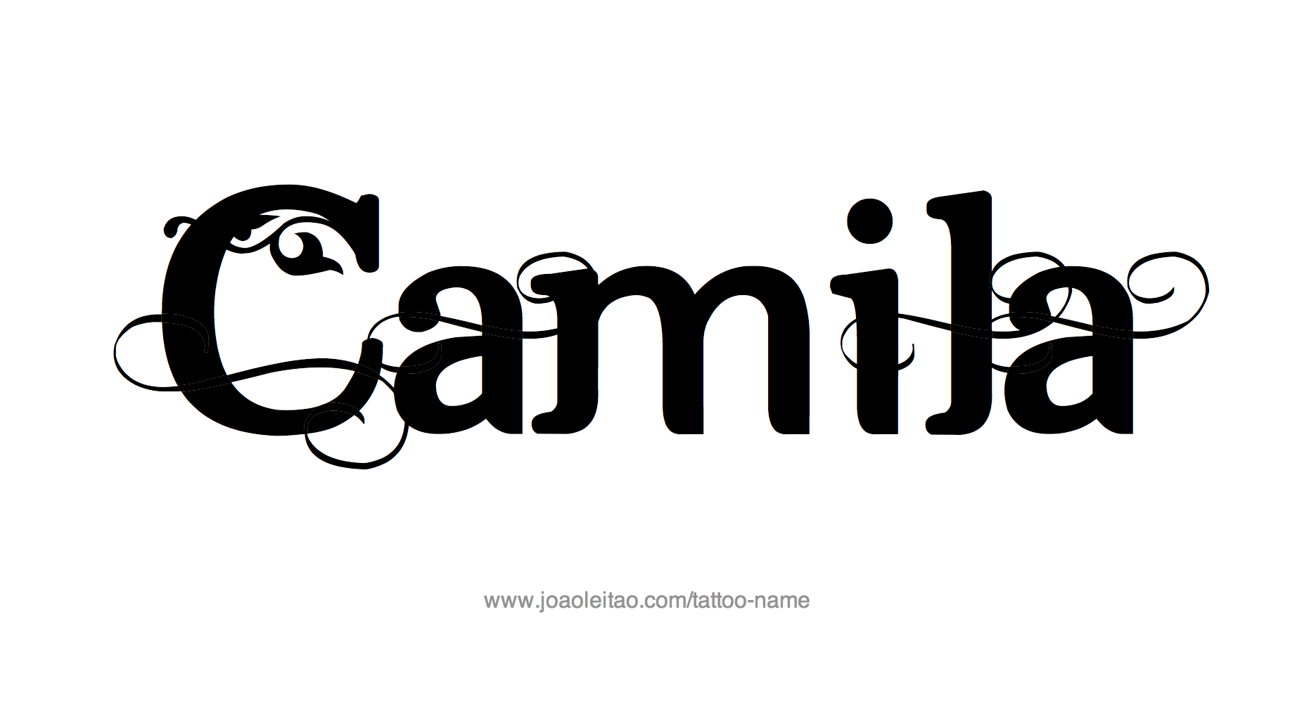 Camila Name Tattoo Designs