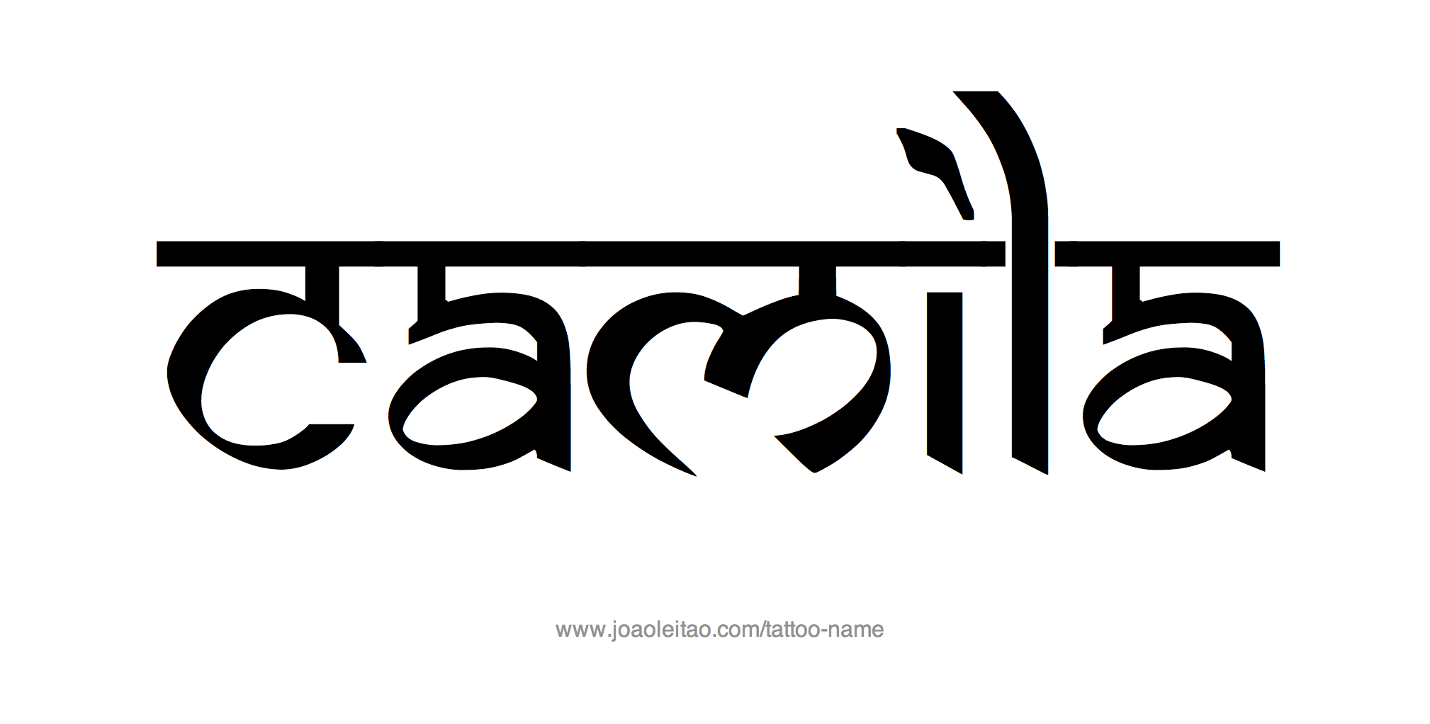 Camila Name Tattoo Designs