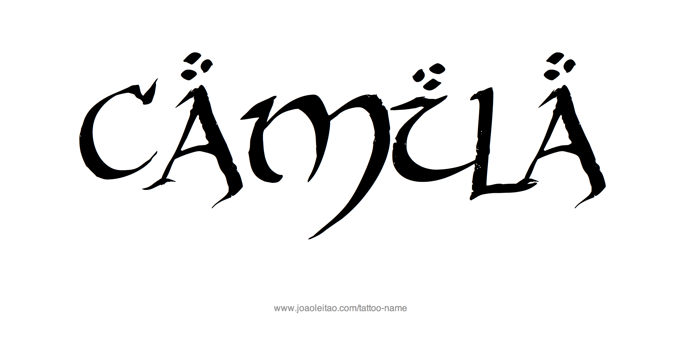 Camila Name Tattoo Designs