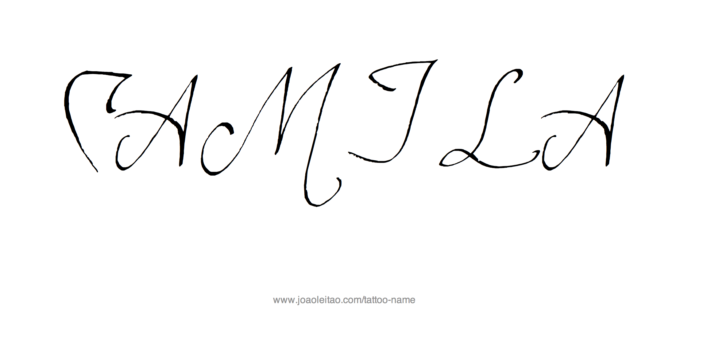Camila Name Tattoo Designs
