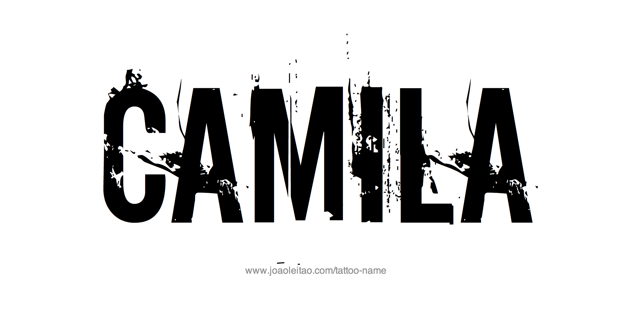 Camila Name Tattoo Designs