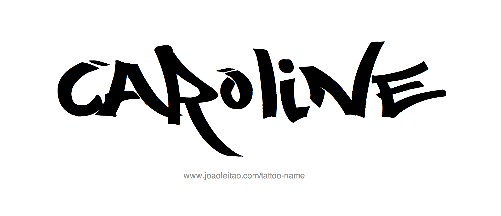 Caroline Name Tattoo Designs