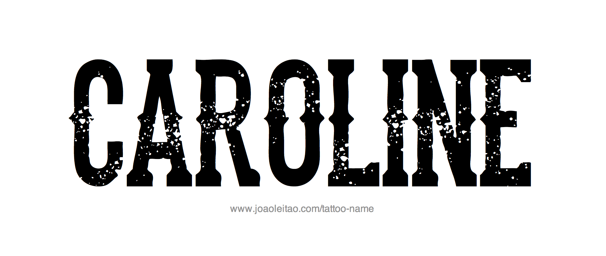 Caroline Name Tattoo Designs