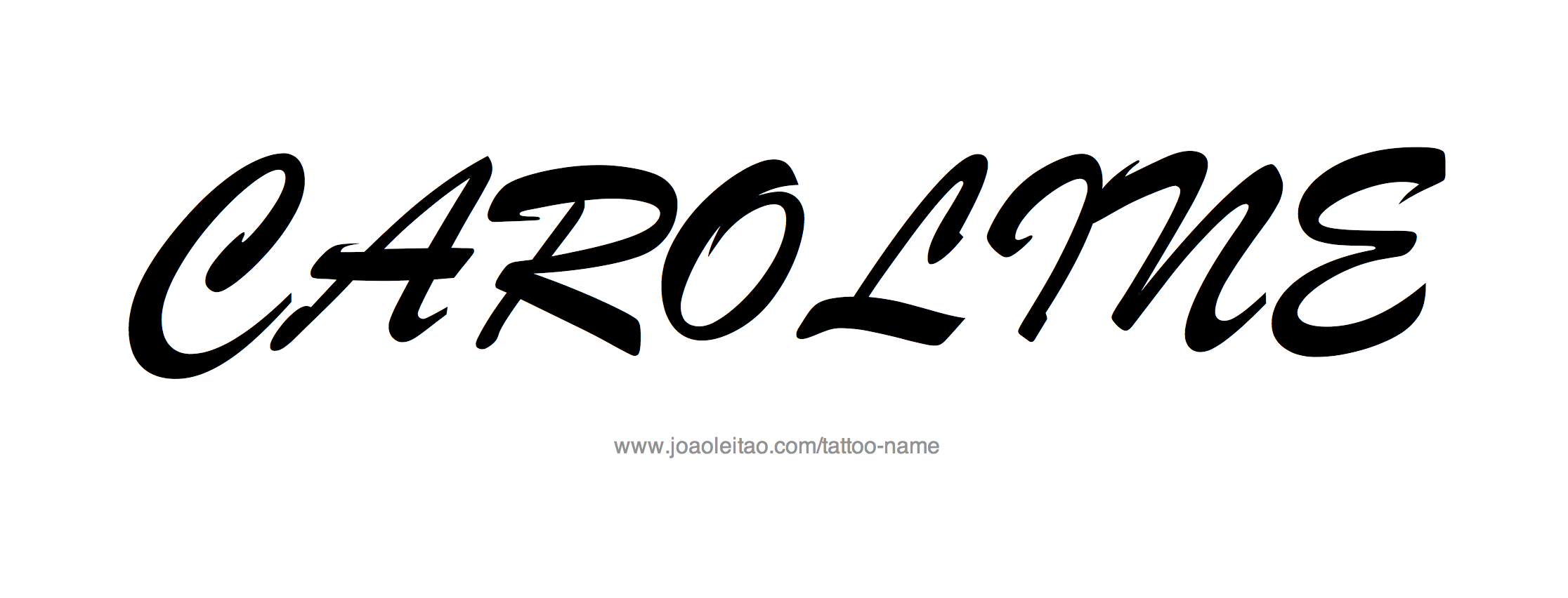 Caroline Name Tattoo Designs