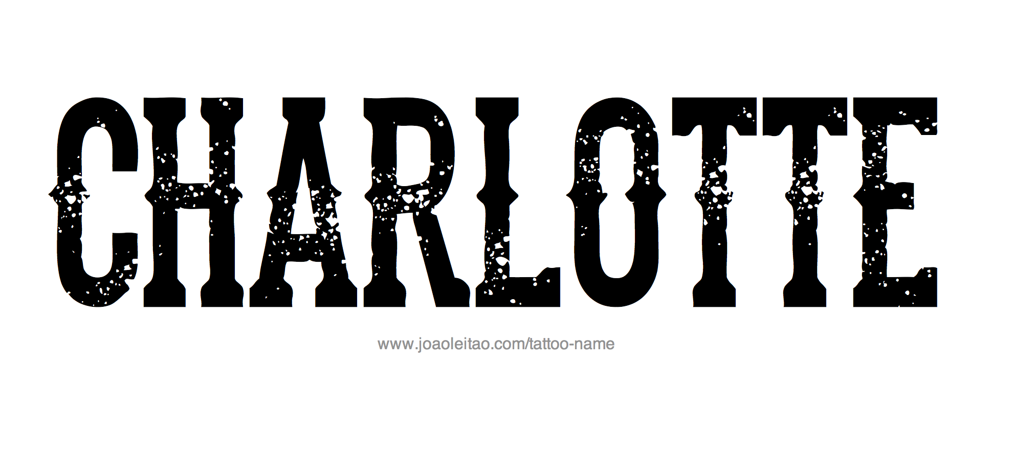 Charlotte Name Tattoo Designs