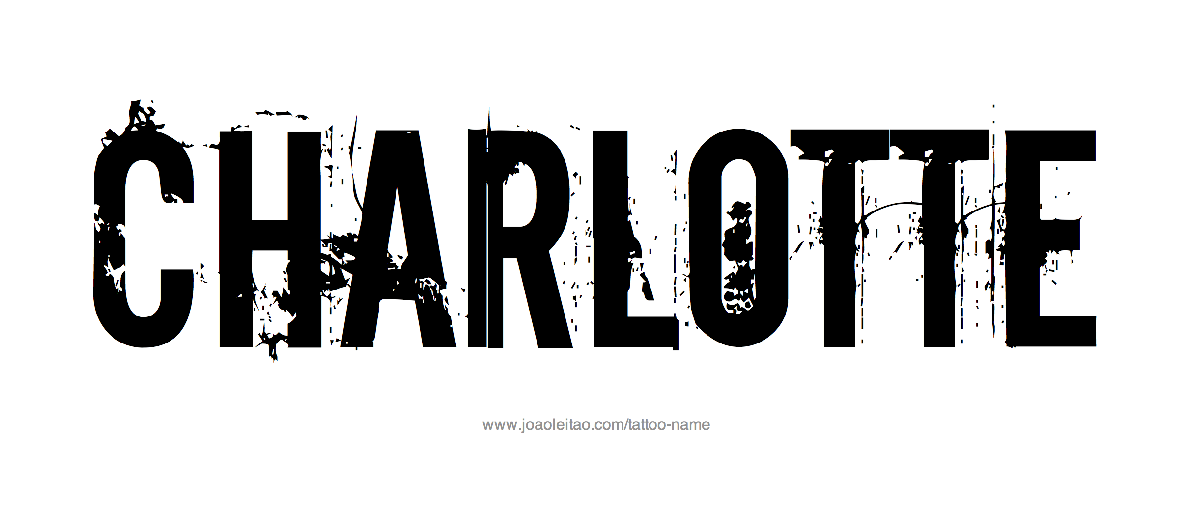 Charlotte Name Tattoo Designs