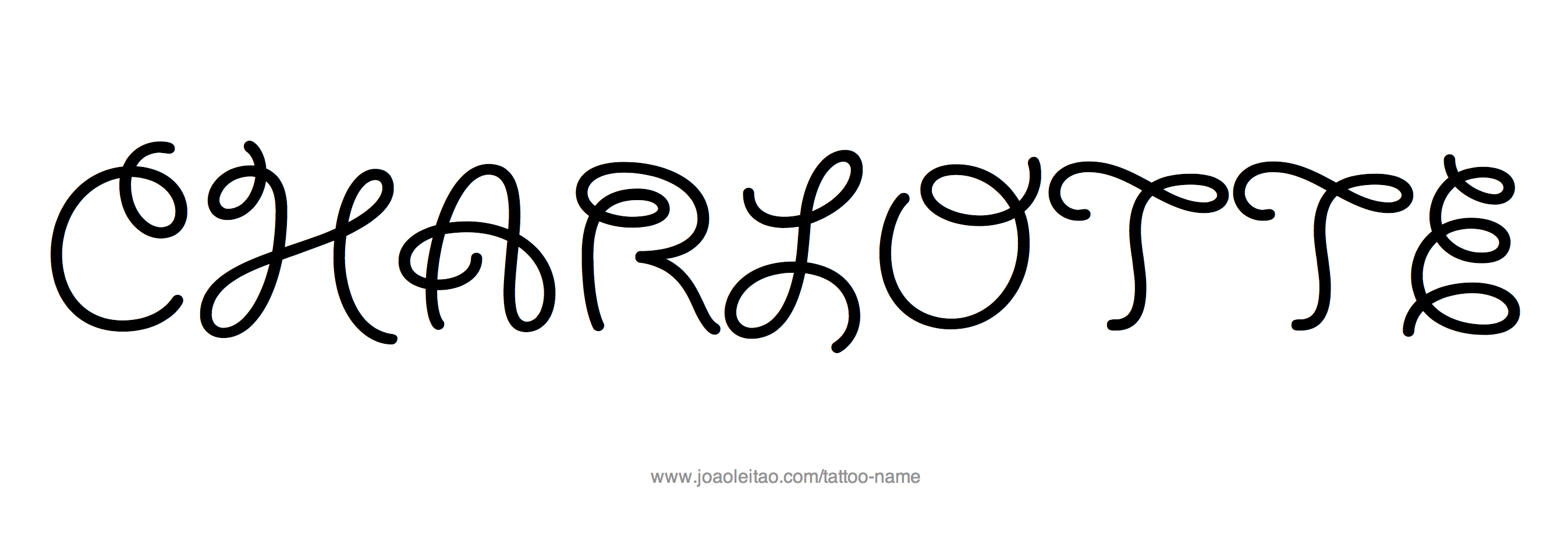 Charlotte Name Tattoo Designs