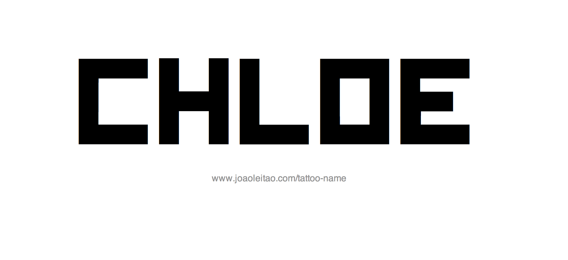 Chloe Name Tattoo Designs