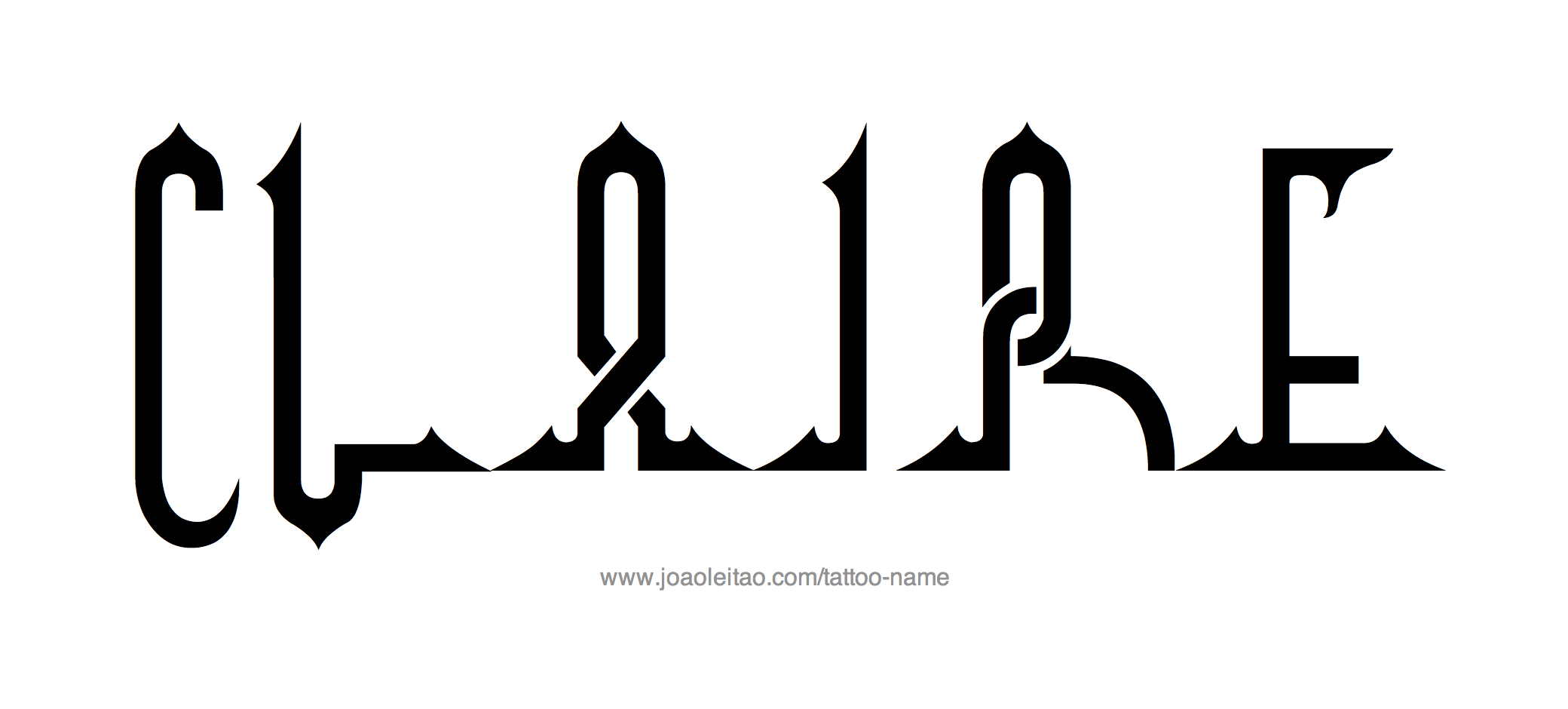 Claire Name Tattoo Designs