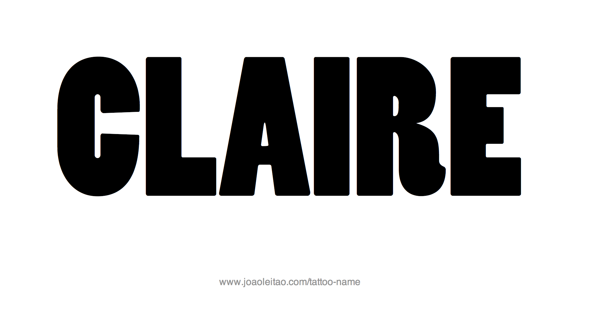 Claire Name Tattoo Designs
