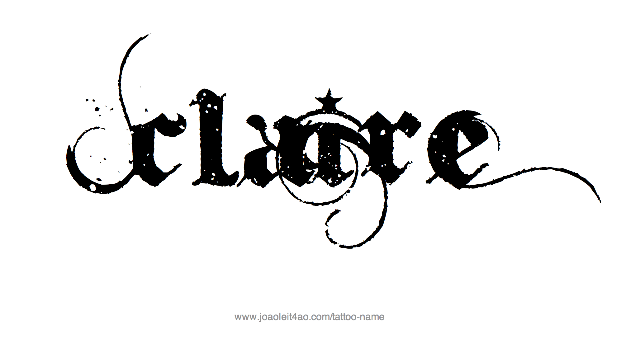 Claire Name Tattoo Designs