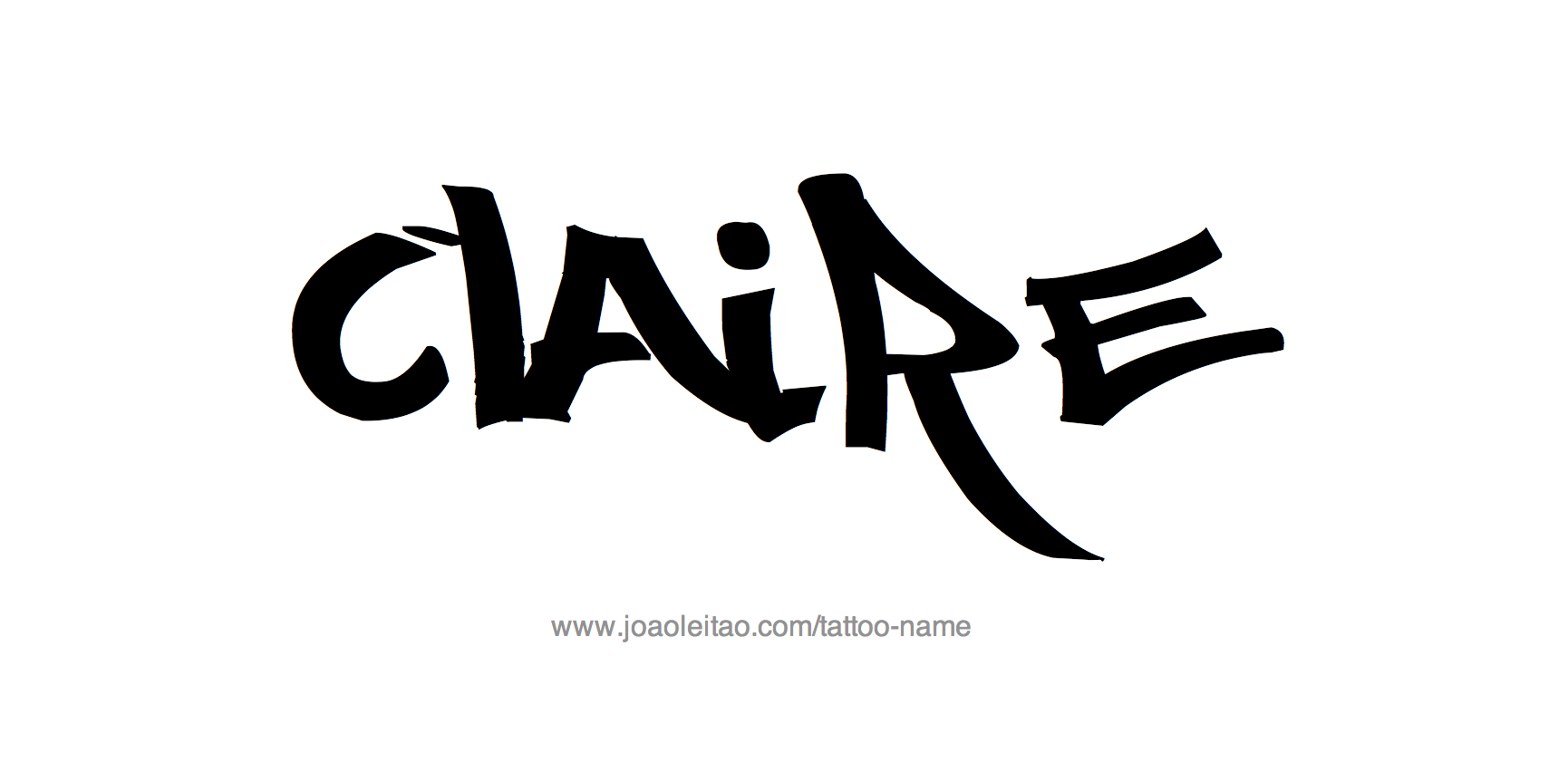 Claire Name Tattoo Designs
