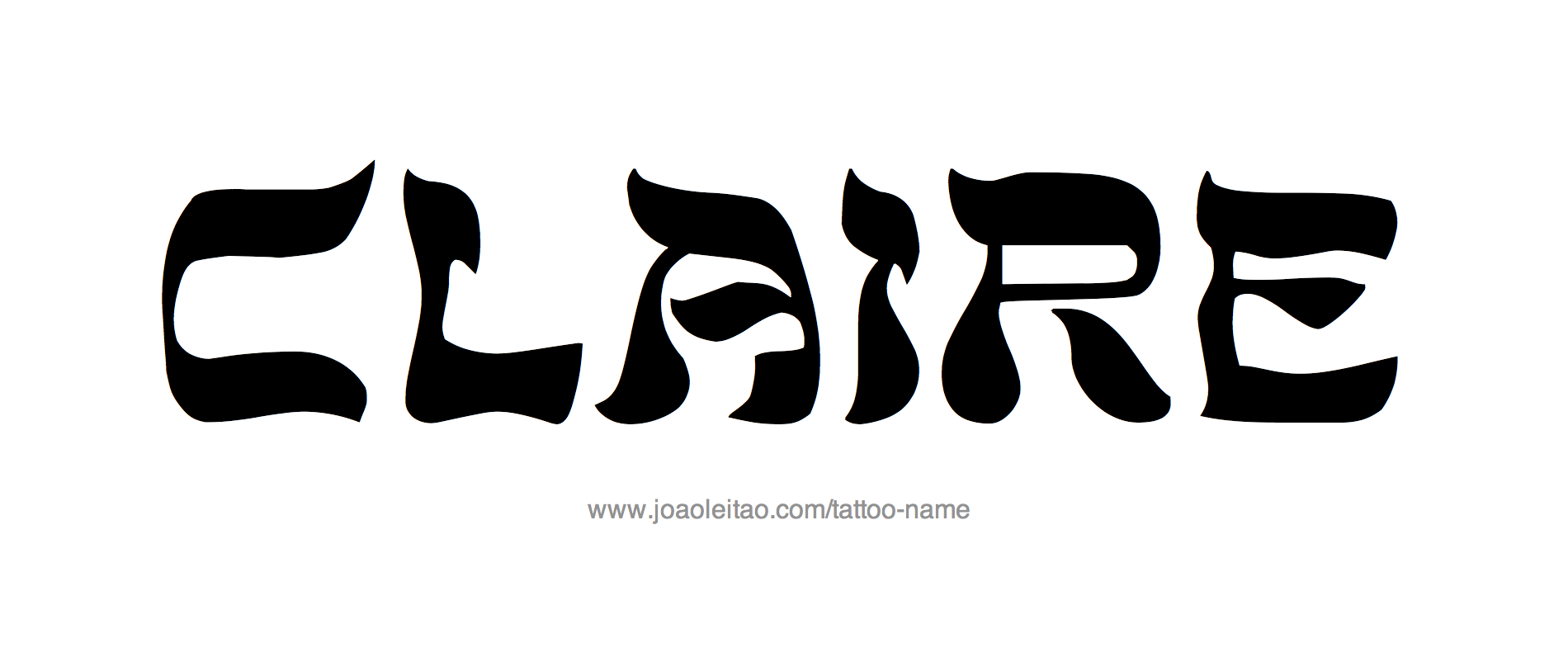 Claire Name Tattoo Designs