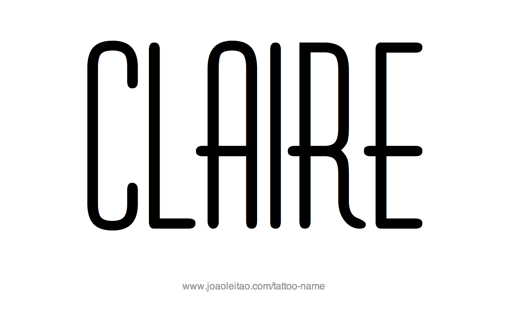 Claire Name Tattoo Designs