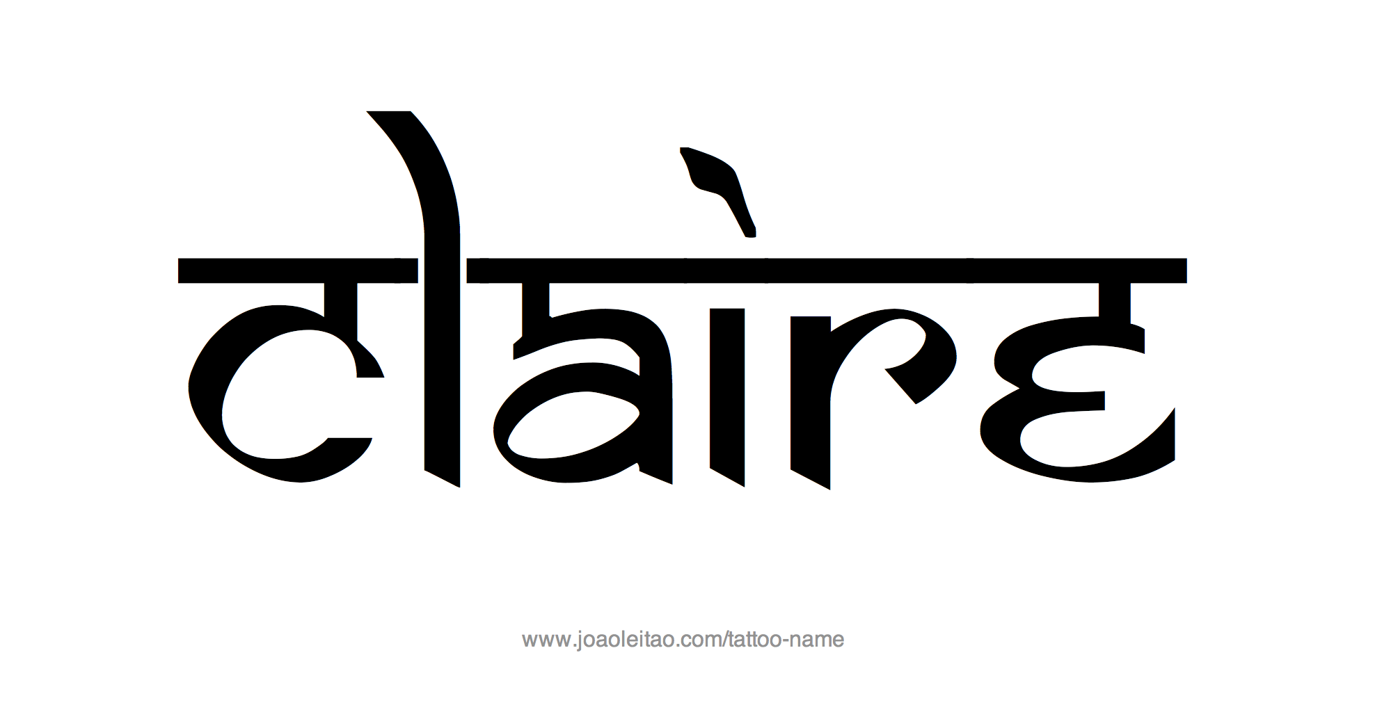 Claire Name Tattoo Designs