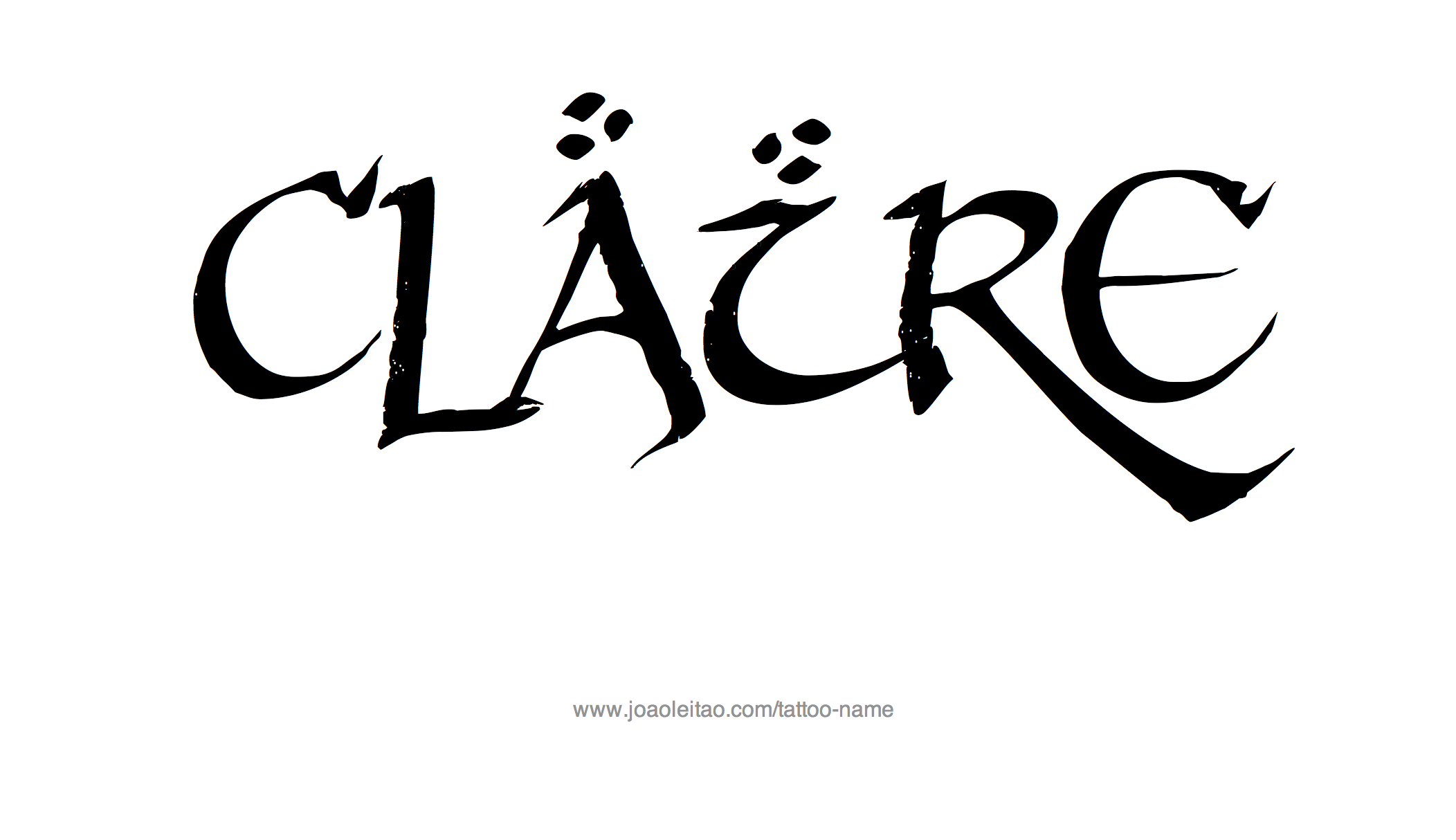 Claire Name Tattoo Designs