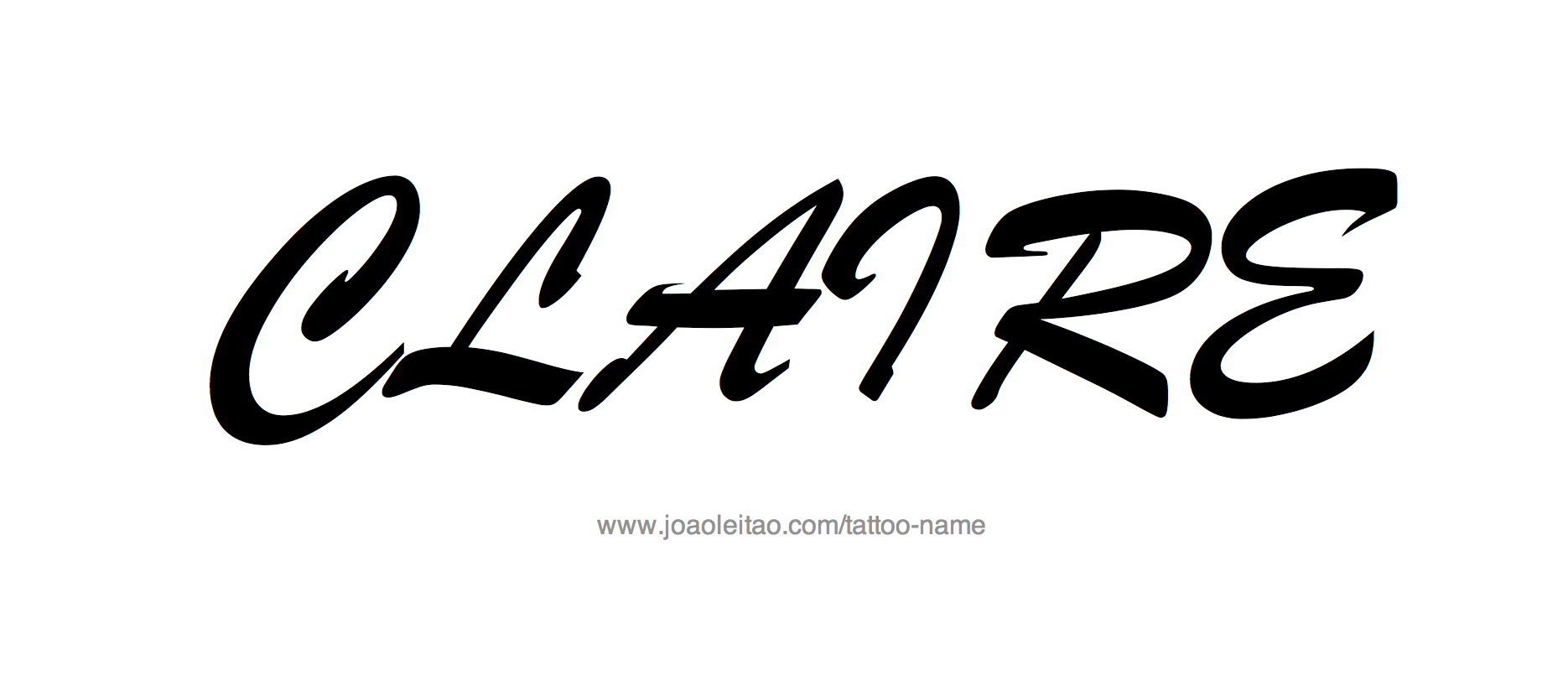 Claire Name Tattoo Designs