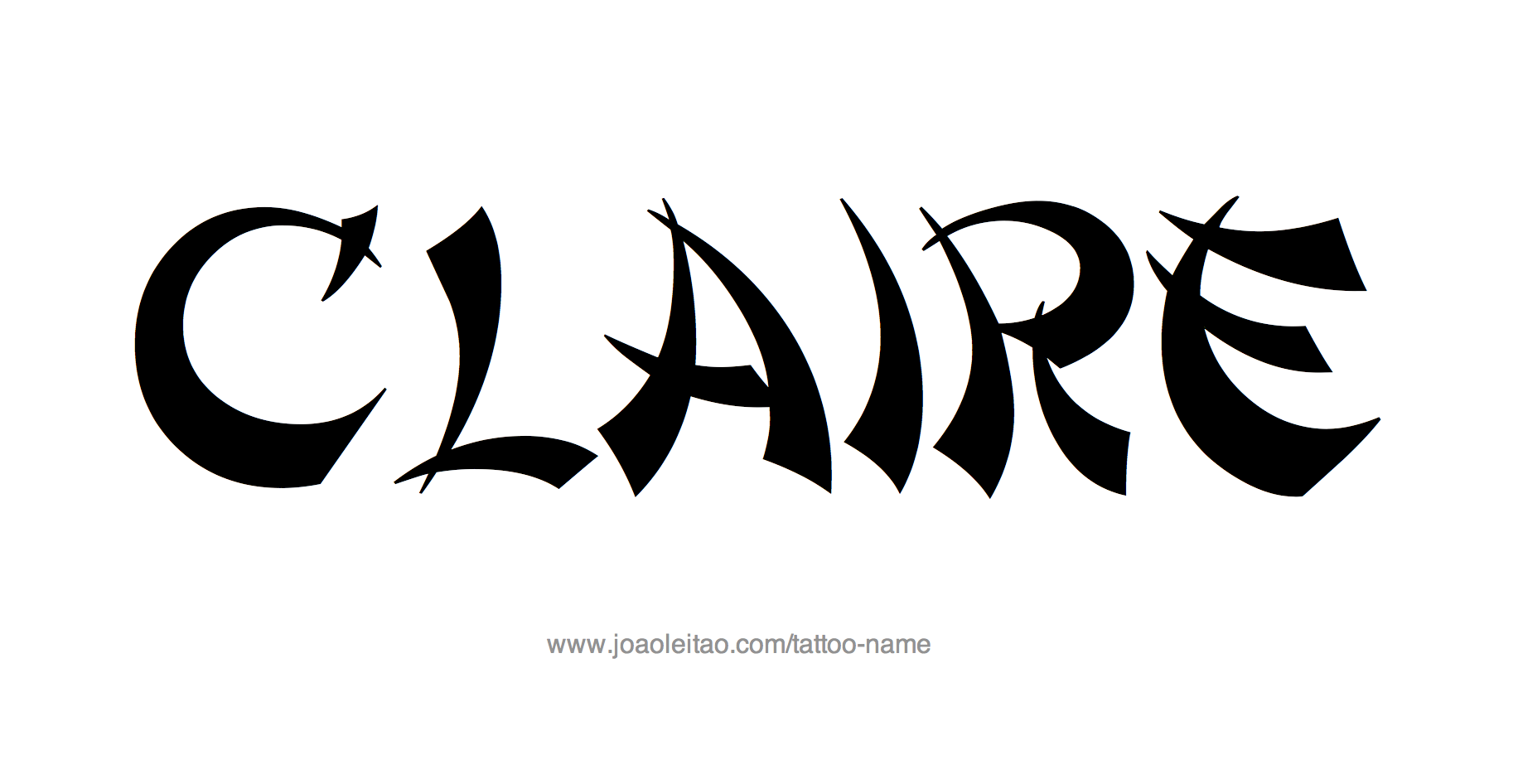 Claire Name Tattoo Designs