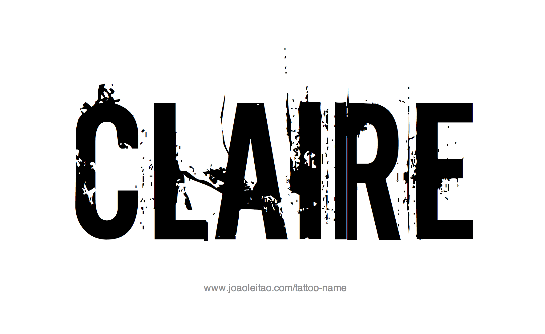 Claire Name Tattoo Designs