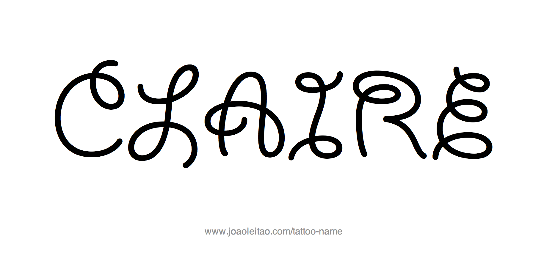 Claire Name Tattoo Designs
