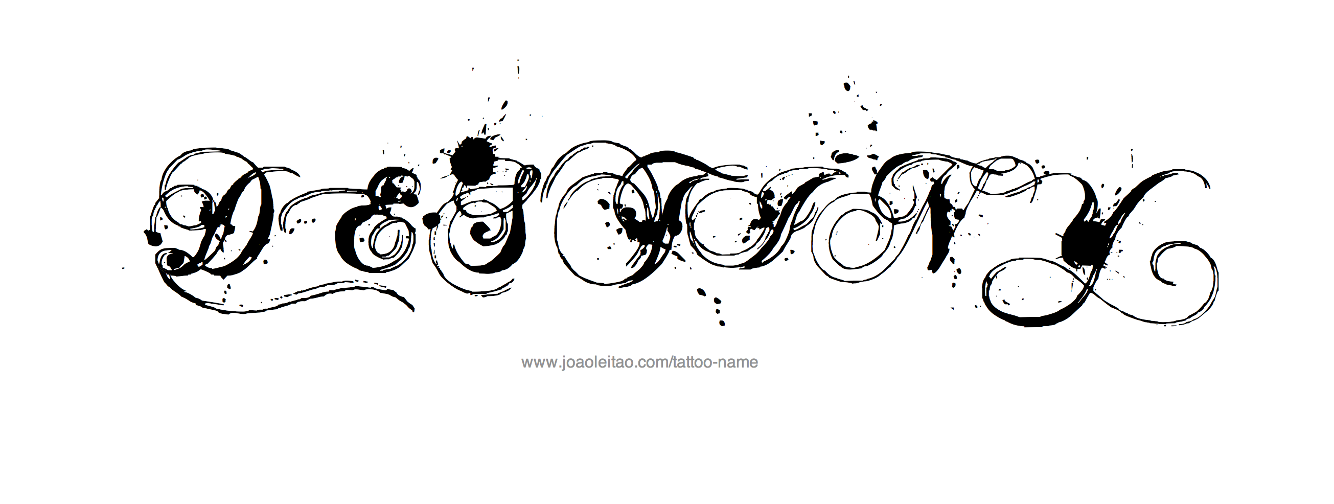 Destiny Name Tattoo Designs
