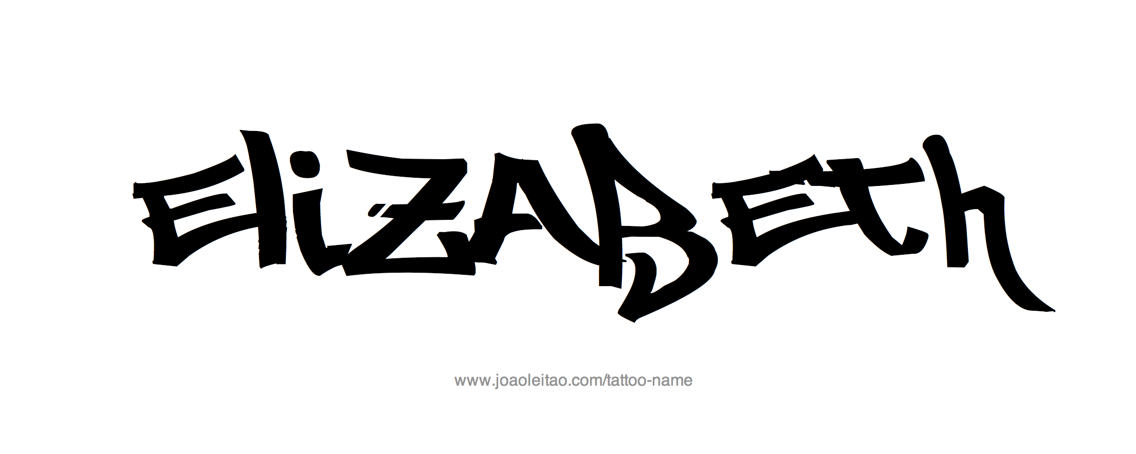 Elizabeth Name Tattoo Designs