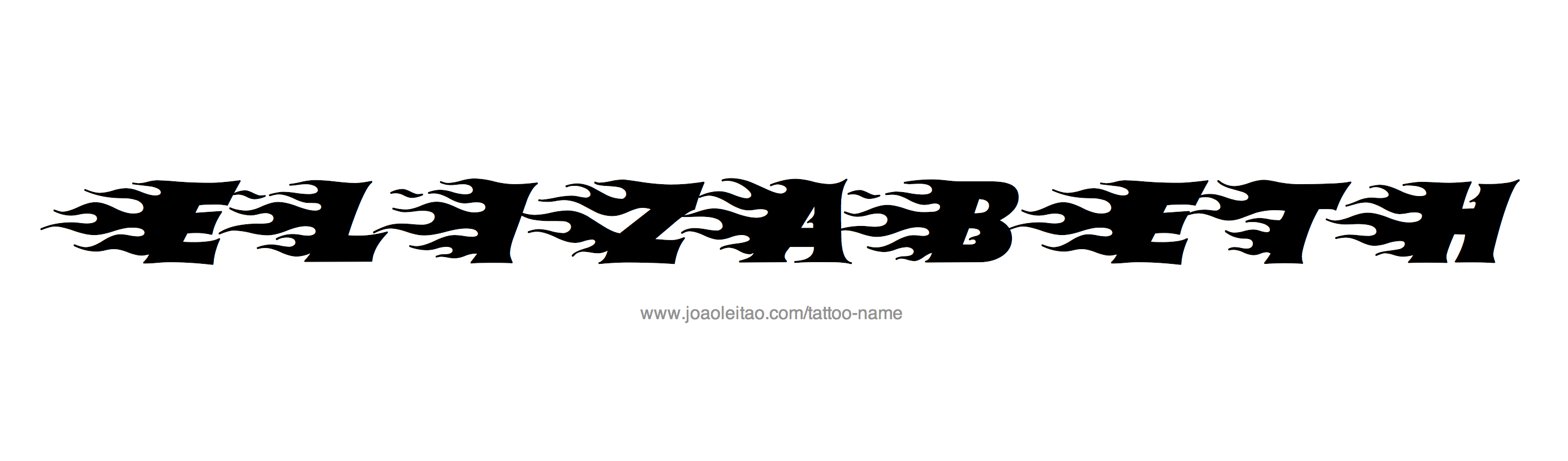 Elizabeth Name Tattoo Designs