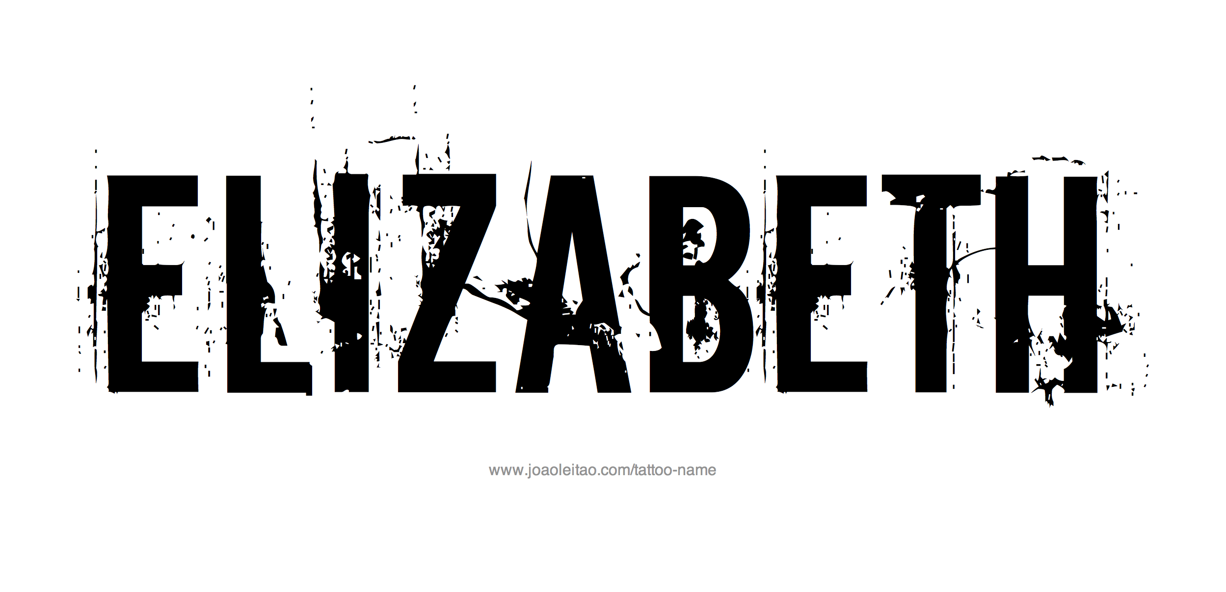 Elizabeth Name Tattoos Make It Yourself Online Tattoo Name Creator