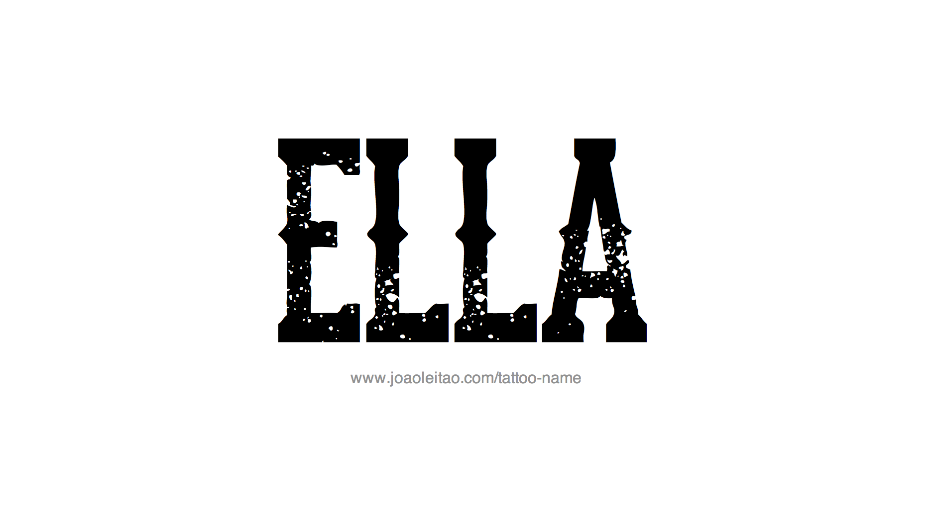 Ella Name Tattoo Designs